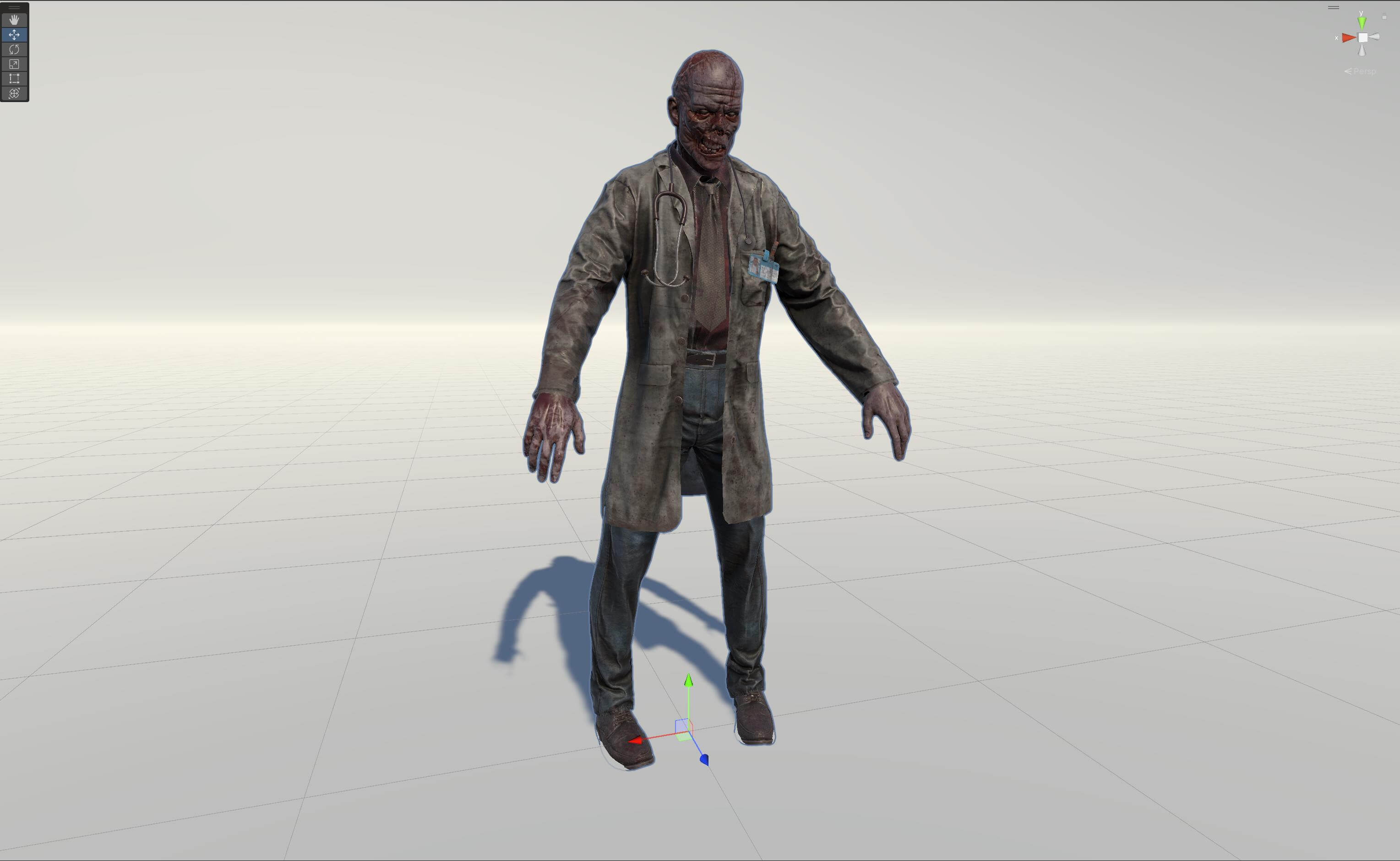 Zombie Doctor - 3D Model by andryuha1981