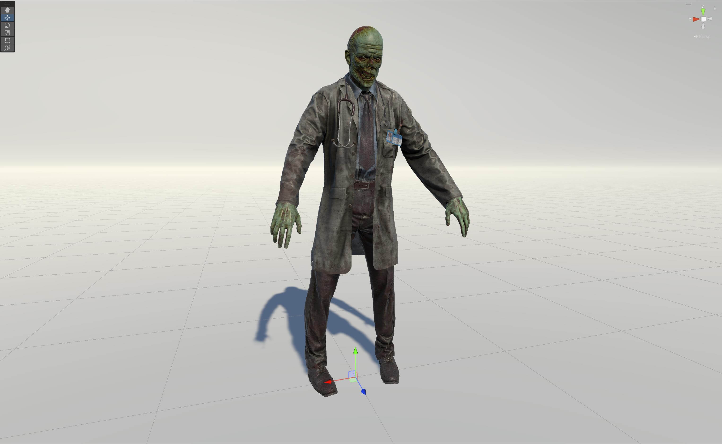 Zombie Doctor - 3D Model by andryuha1981