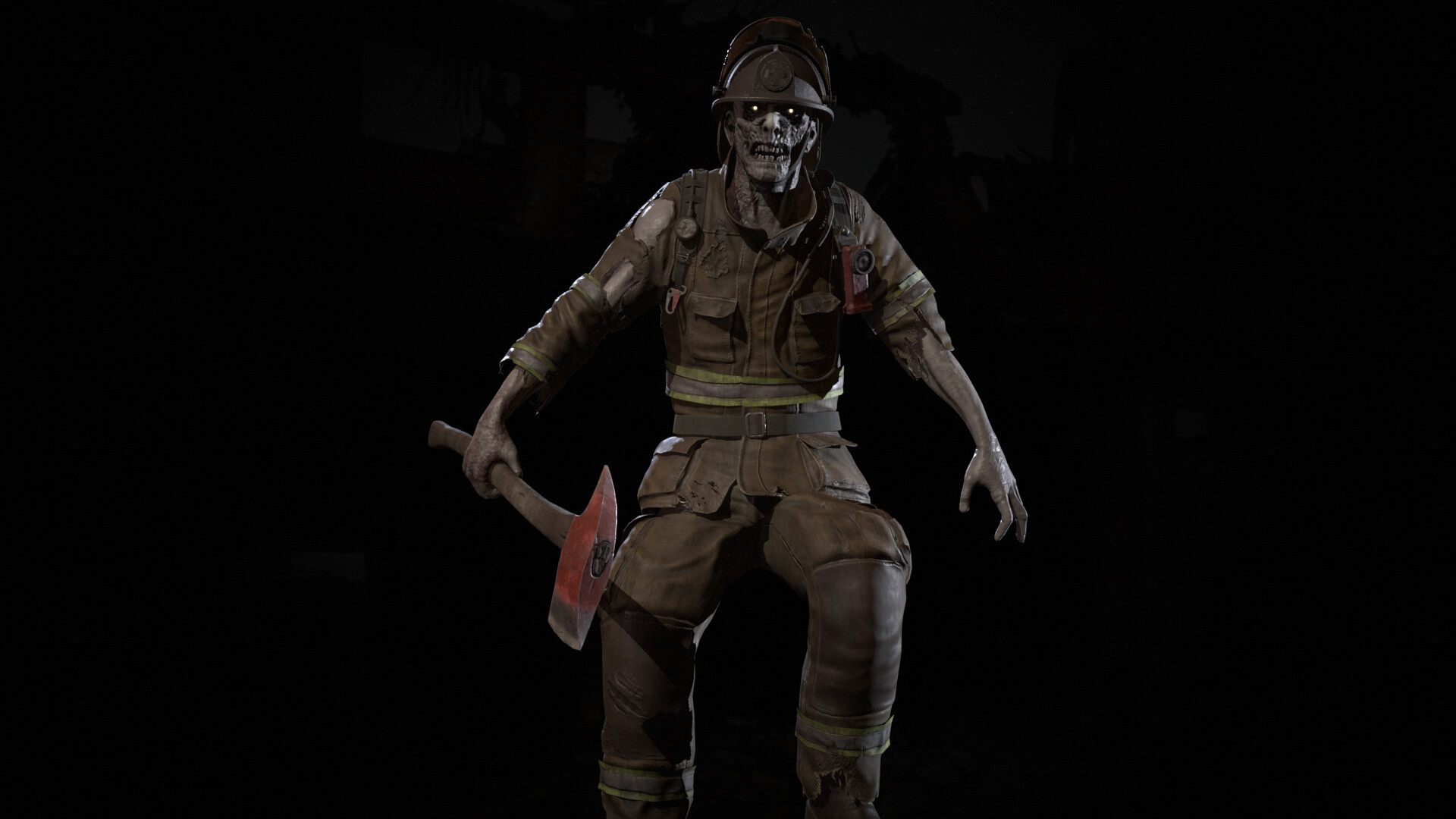 Zombie Firefighter - 3D Model by andryuha1981