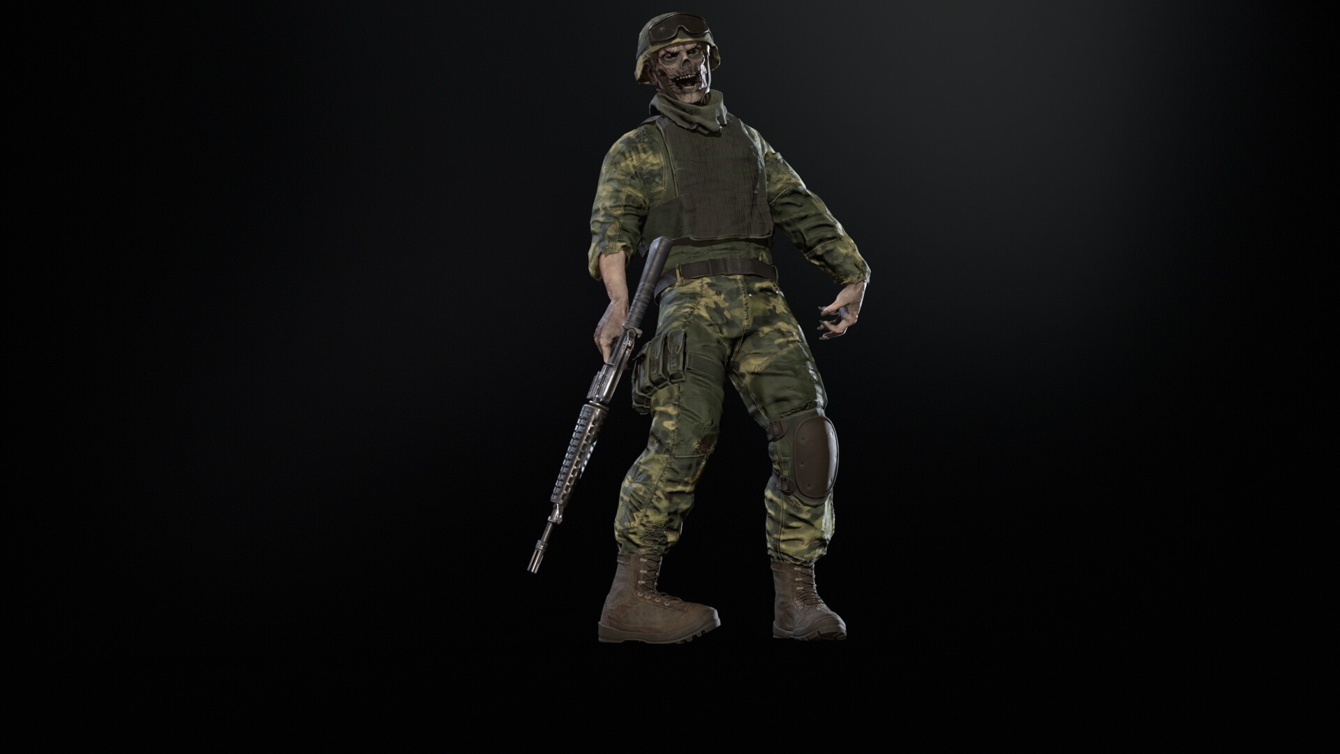 Zombie Soldier2 - 3D Model by andryuha1981