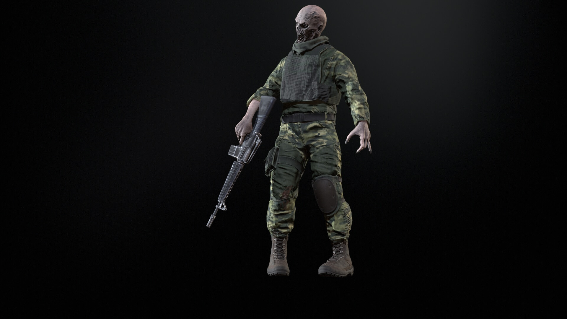 Zombie Soldier2 - 3D Model by andryuha1981