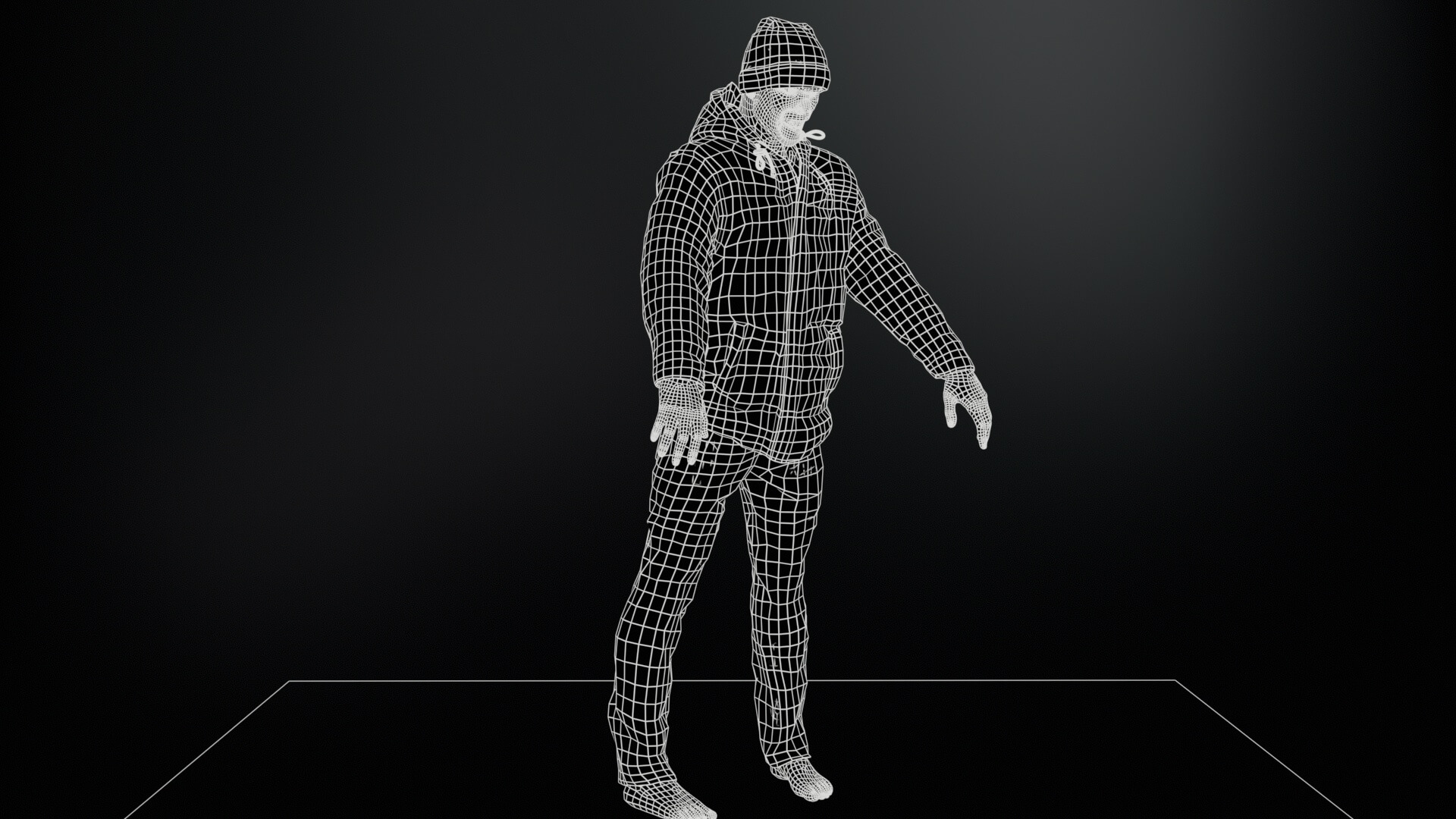 Zombie02 Winterskin Game Ready - 3D Model by andryuha1981