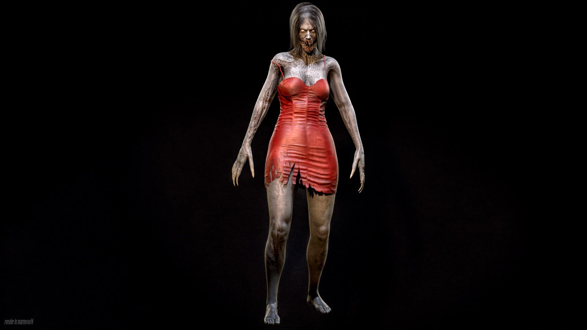 ZombieScreamer - 3D Model by andryuha1981