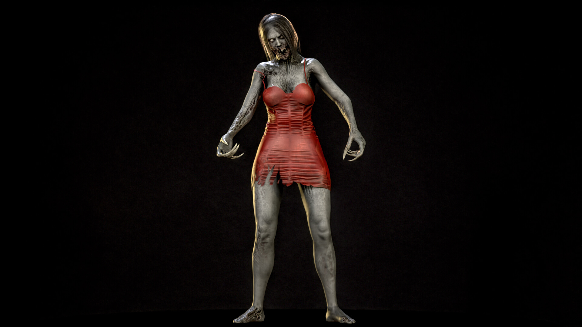 ZombieScreamer - 3D Model by andryuha1981