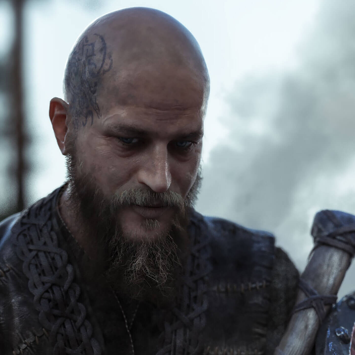 Ragnar Lothbrok 3D Render, Digital Art by AnDu