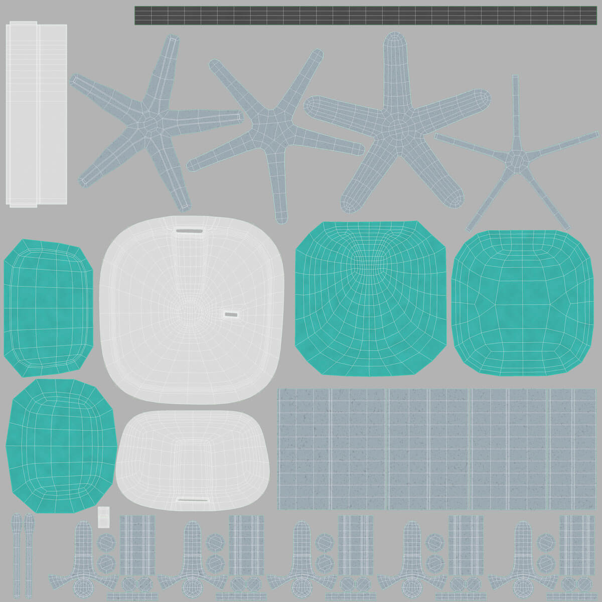 Height Adjustable Medical Doctor Stool - 3D Model by AnDu