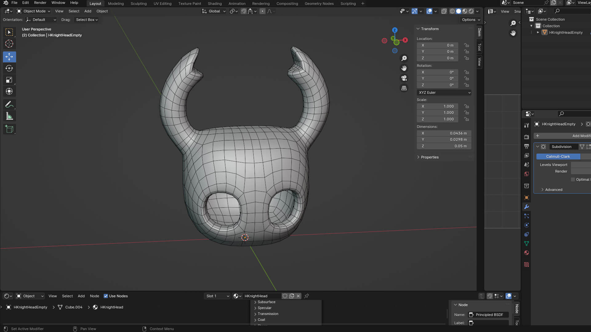 Hollow Knight Head 3D Print Model by AnDu