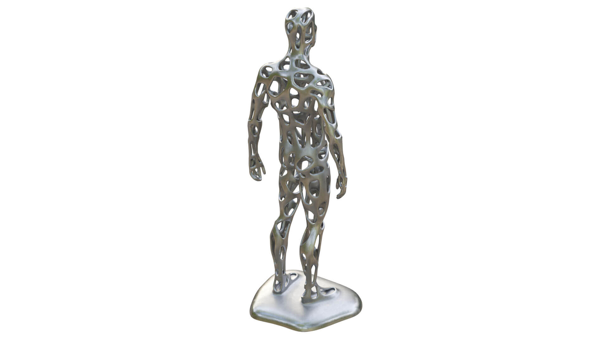 Lattice Structured Man Figurine - Free 3D Model by AnDu