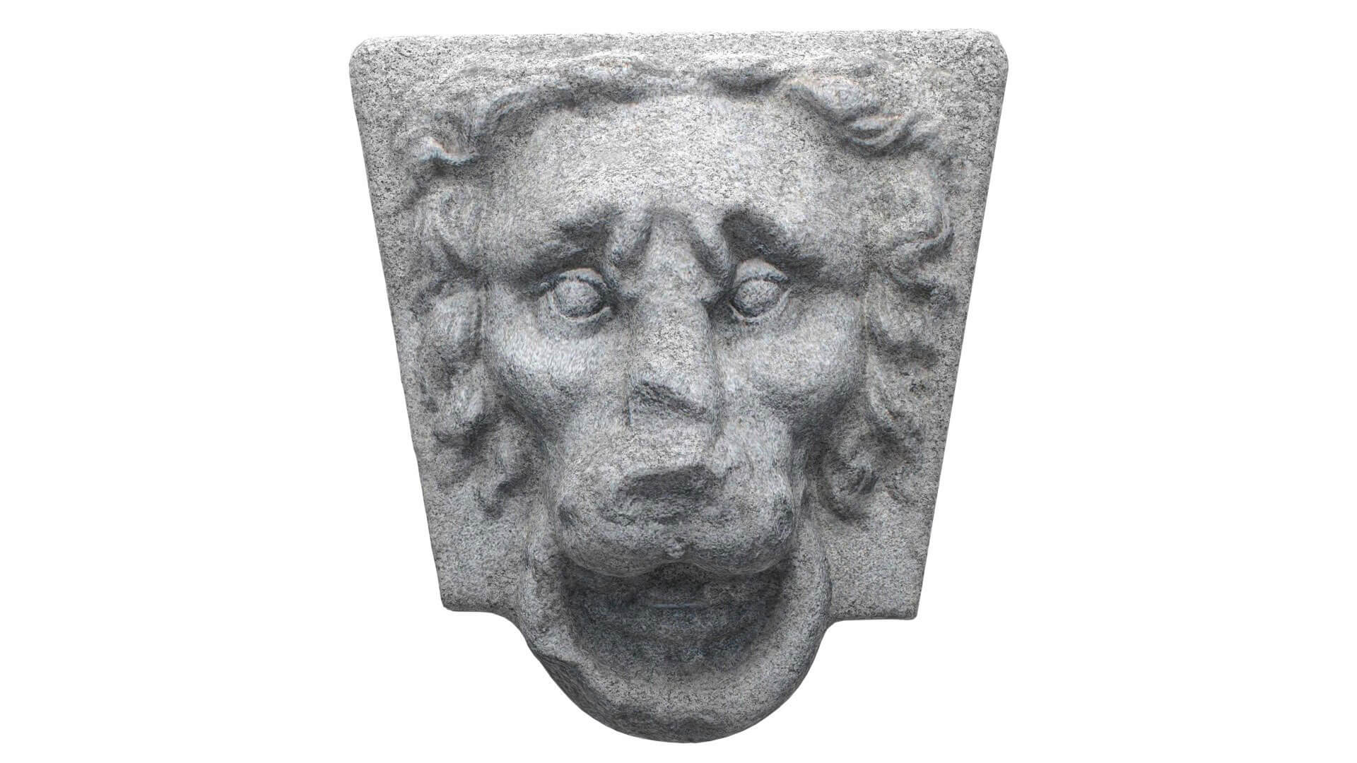Lion Head Keystone - Free 3D Model by AnDu
