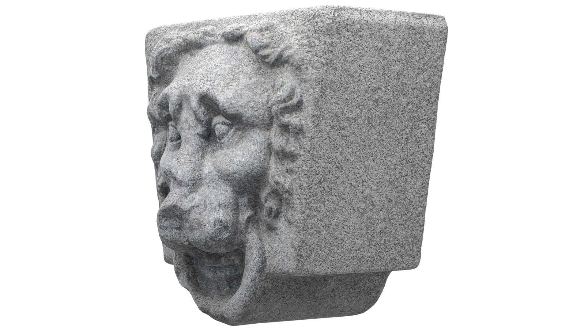 Lion Head Keystone - Free 3D Model by AnDu