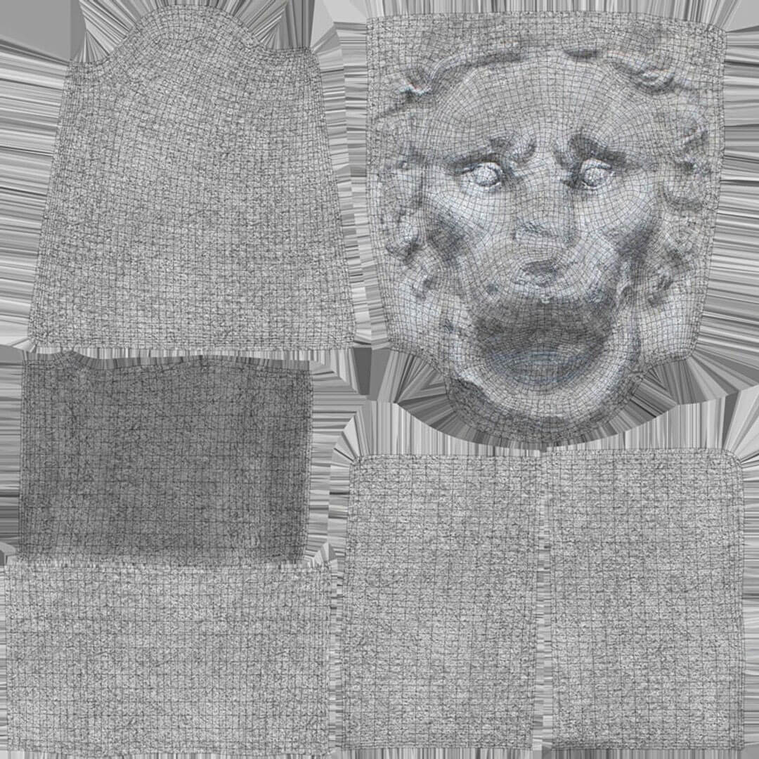 Lion Head Keystone - Free 3D Model by AnDu