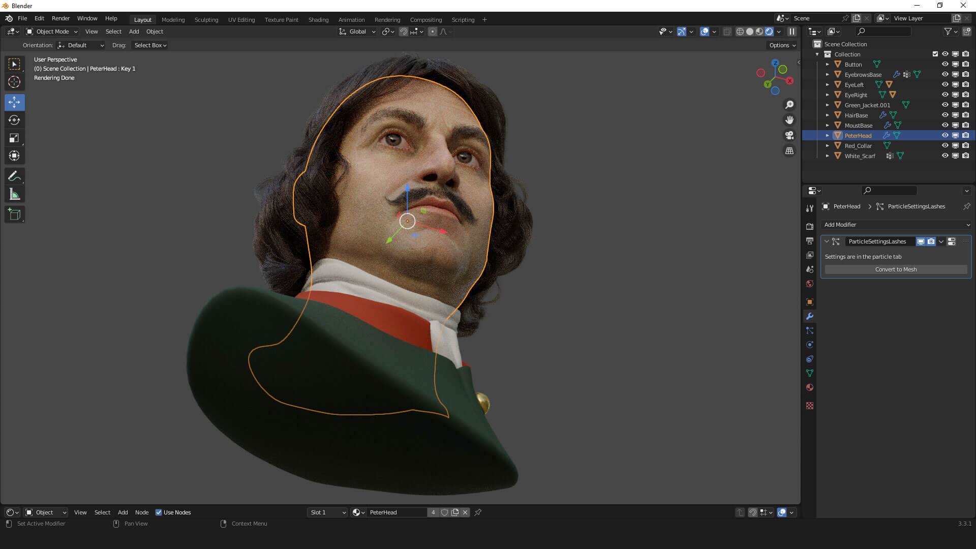 Peter The Great Head Model and Hairstyle by AnDu