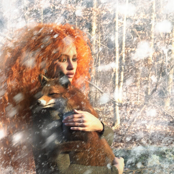 Snowy. 3D Render, Digital Art by AndyM