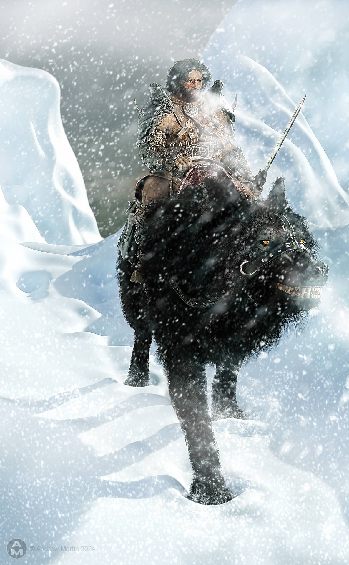 Warrior Returns 3D Render, Digital Art by AndyM