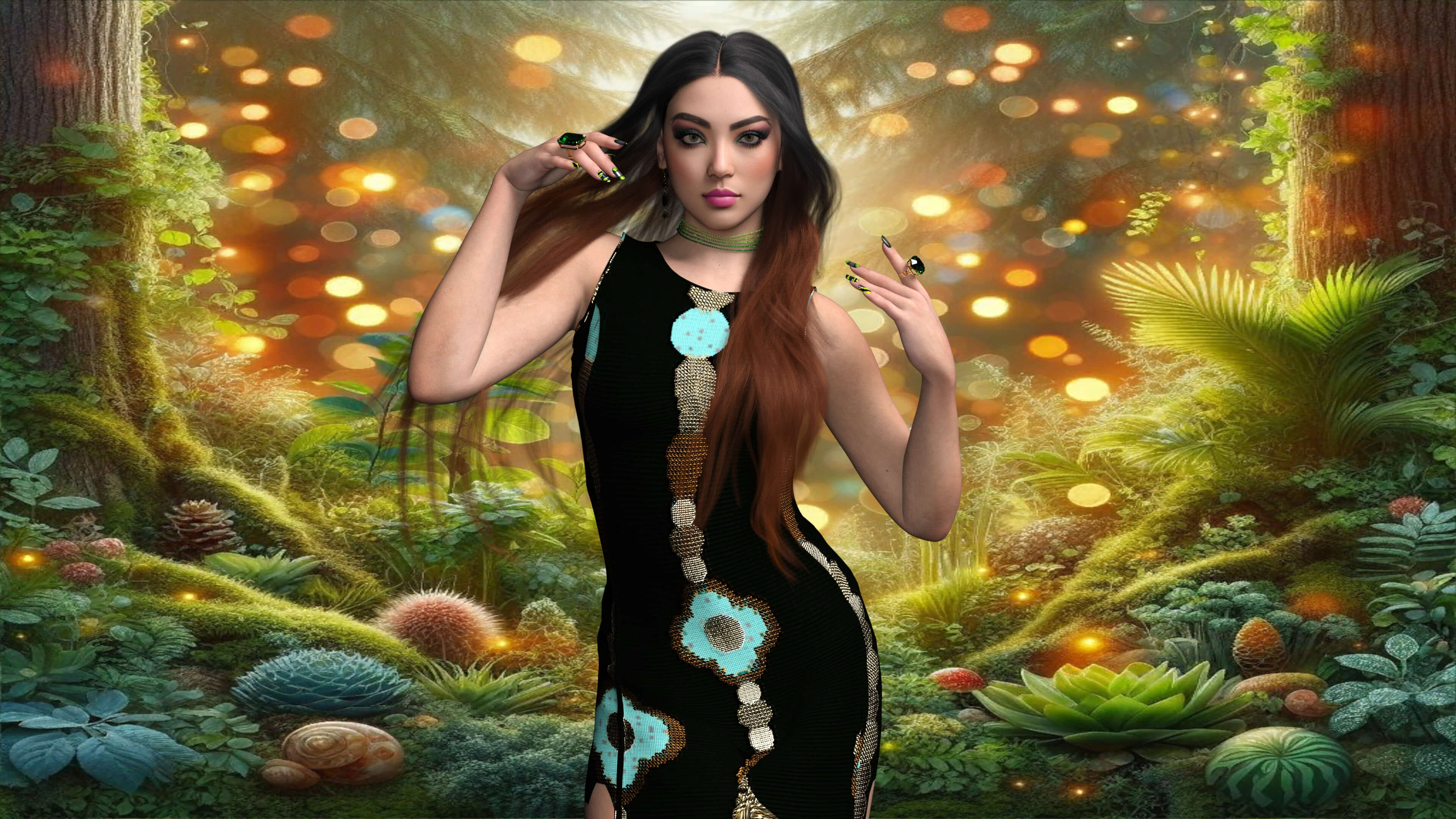 Brenna 3D Render, Digital Art by ANena Studios illustration