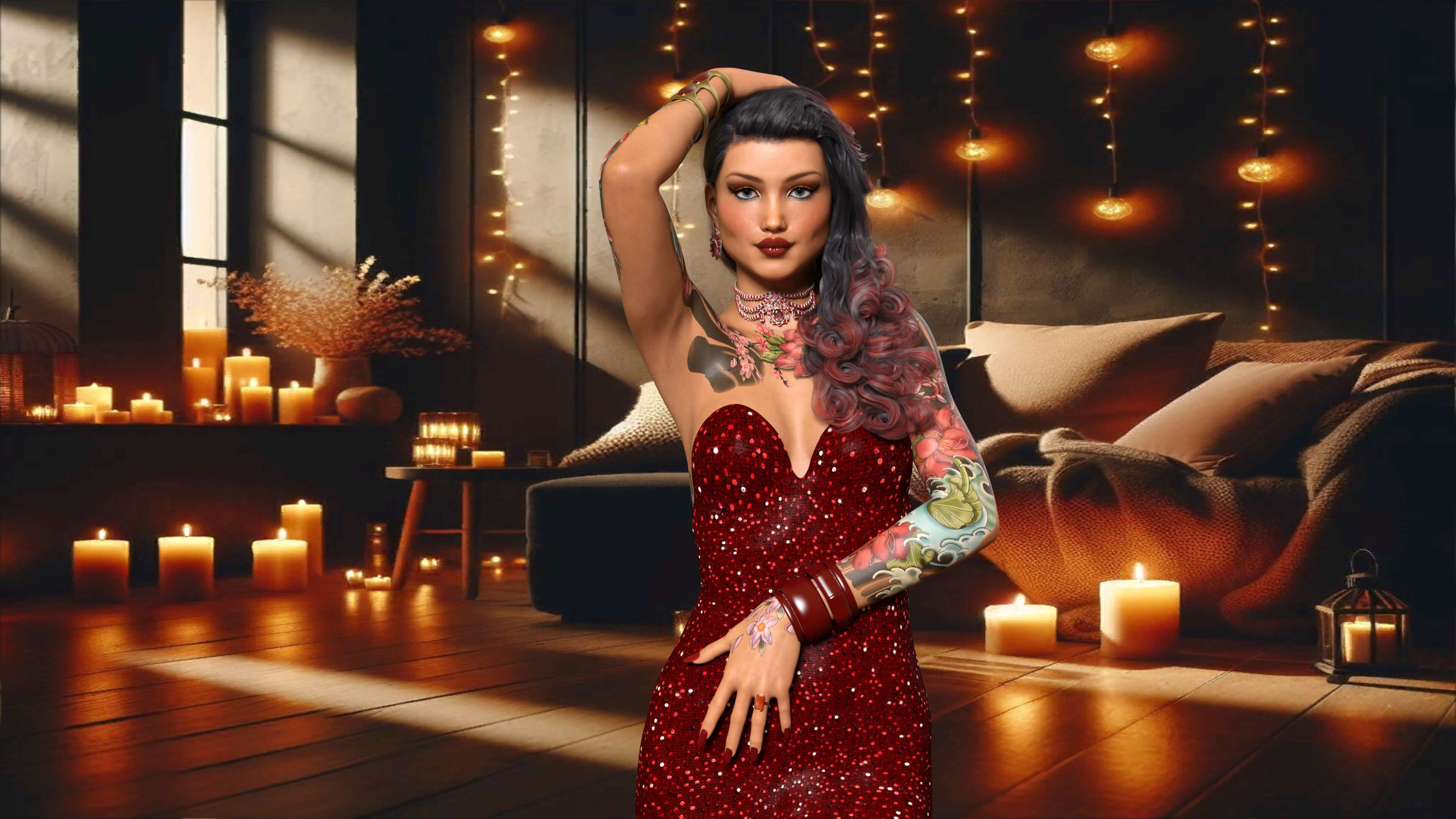 Cassie 3D Render, Digital Art by ANena Studios illustration