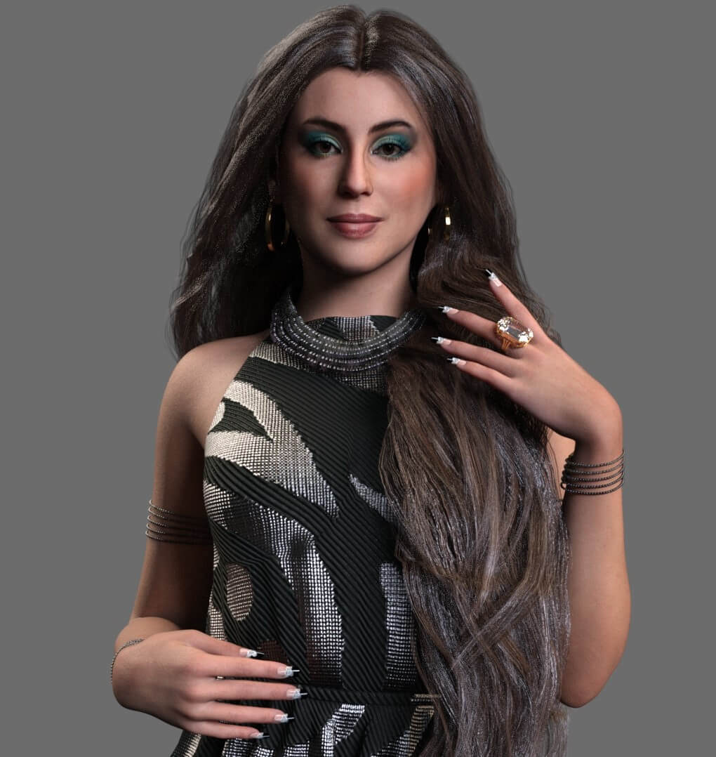 Cher 3D Render, Digital Art by ANena Studios illustration