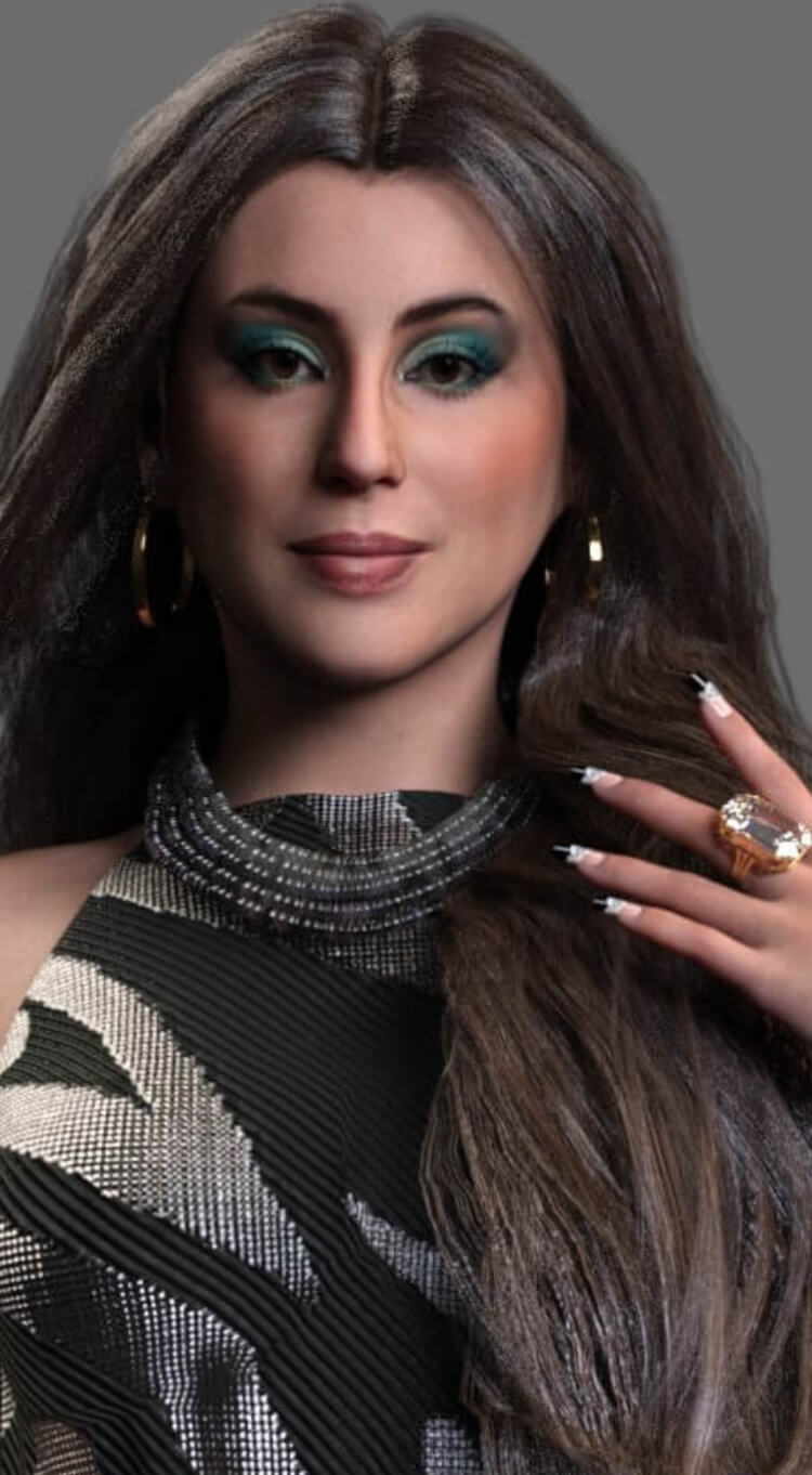 Cher 3D Render, Digital Art by ANena Studios illustration