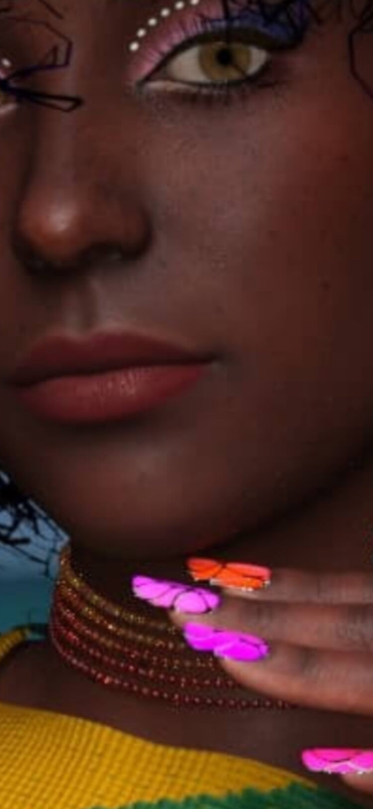 Close Up Of Zuri 3D Render by ANena Studios illustration