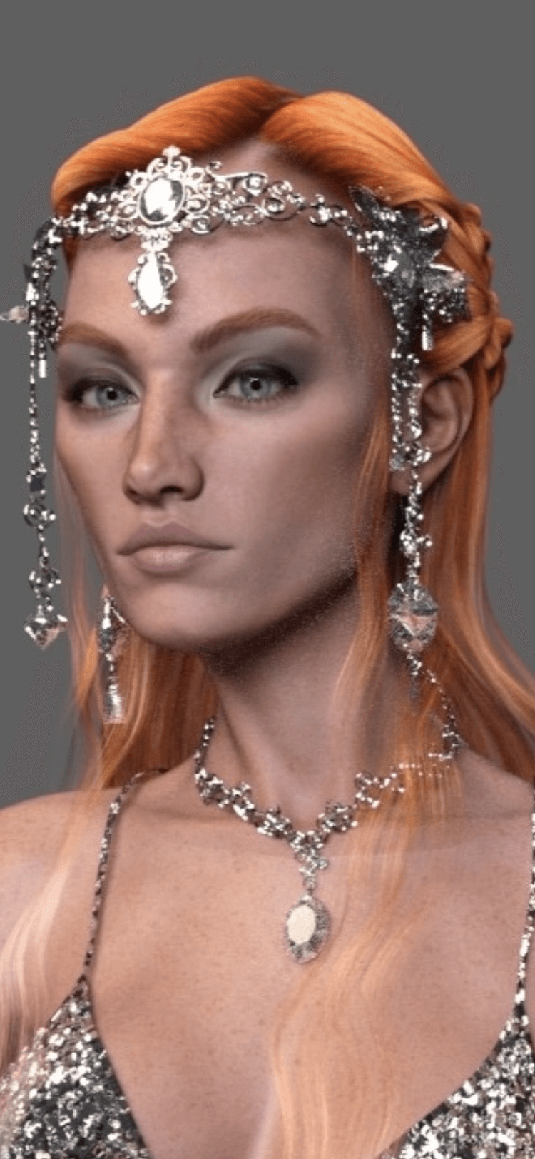 Diana Stone 3D Render, Digital Art by ANena Studios illustration