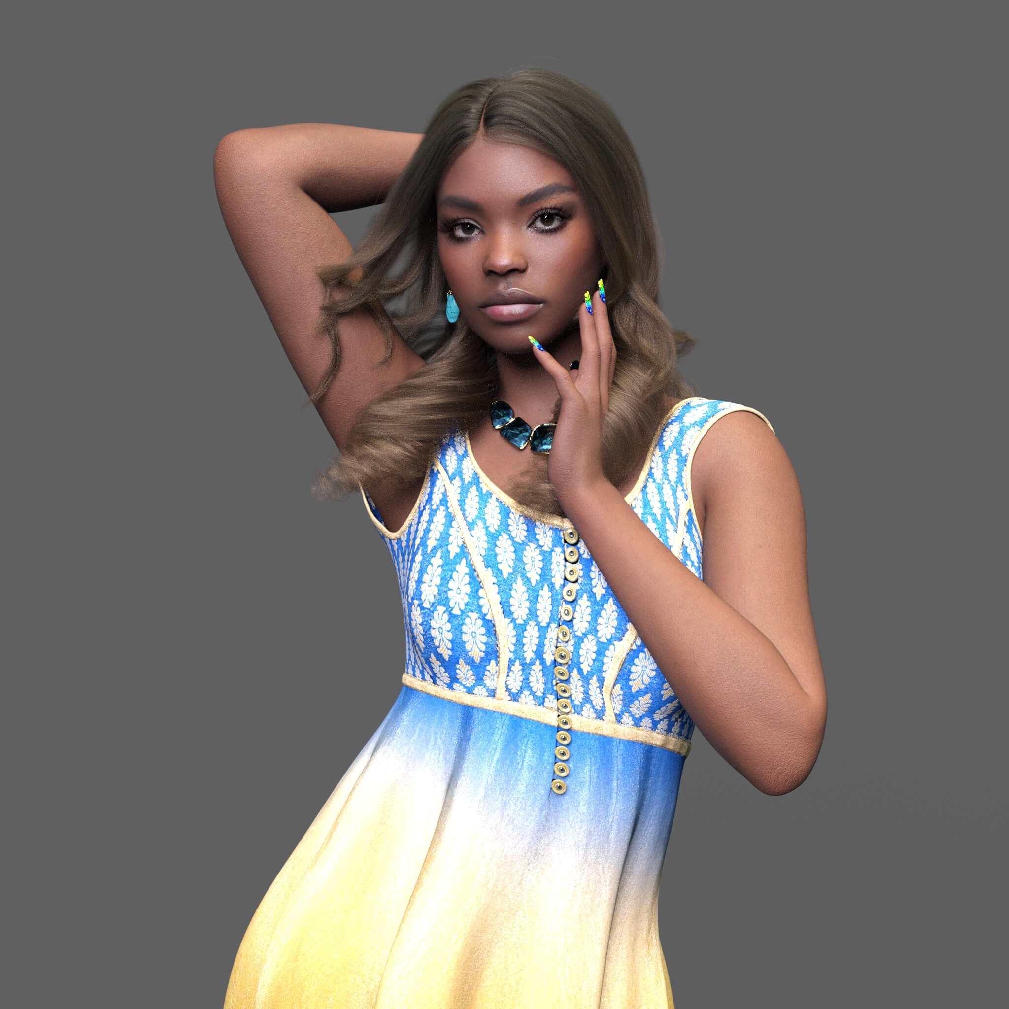 Gloria 3D Render, Digital Art by ANena Studios illustration