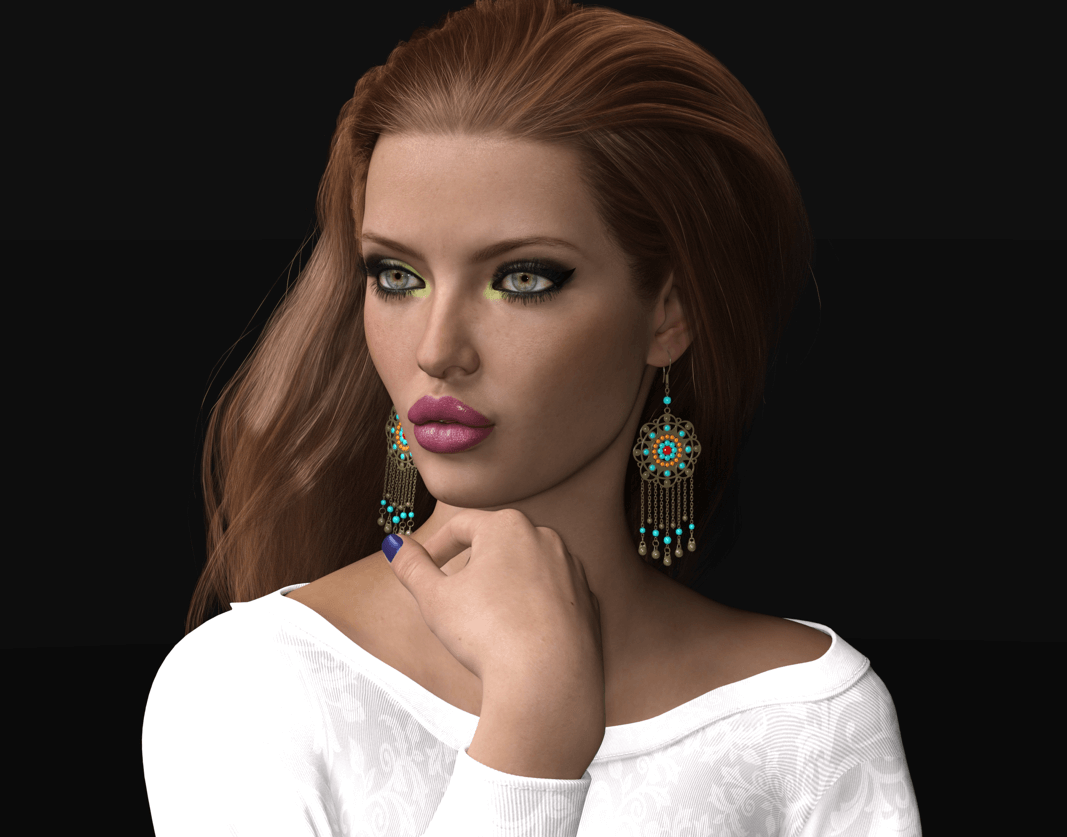 Hazel Eyes Part 1 3D Render by ANena Studios illustration
