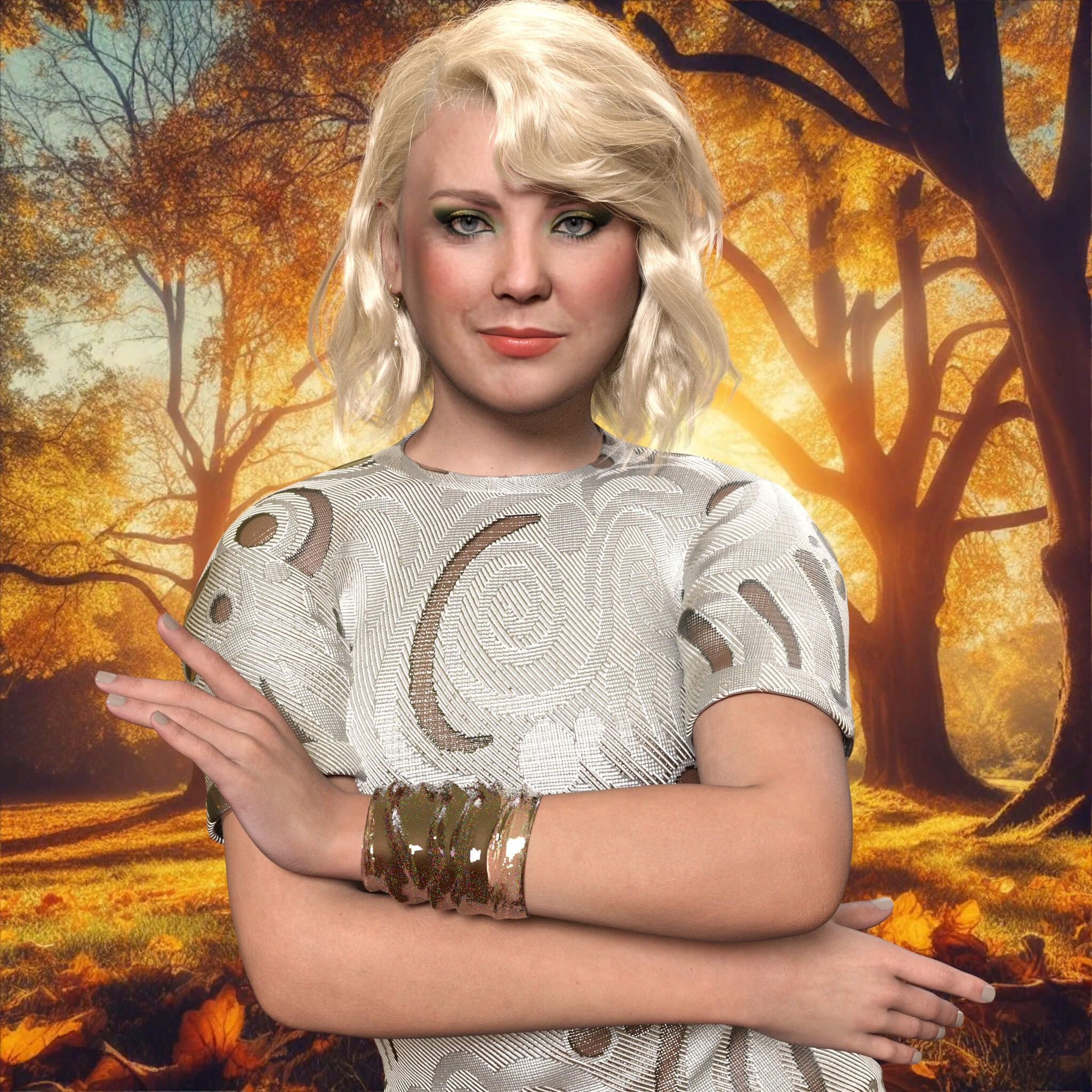 In honor of Terri Garr 3D Render by ANena Studios illustration