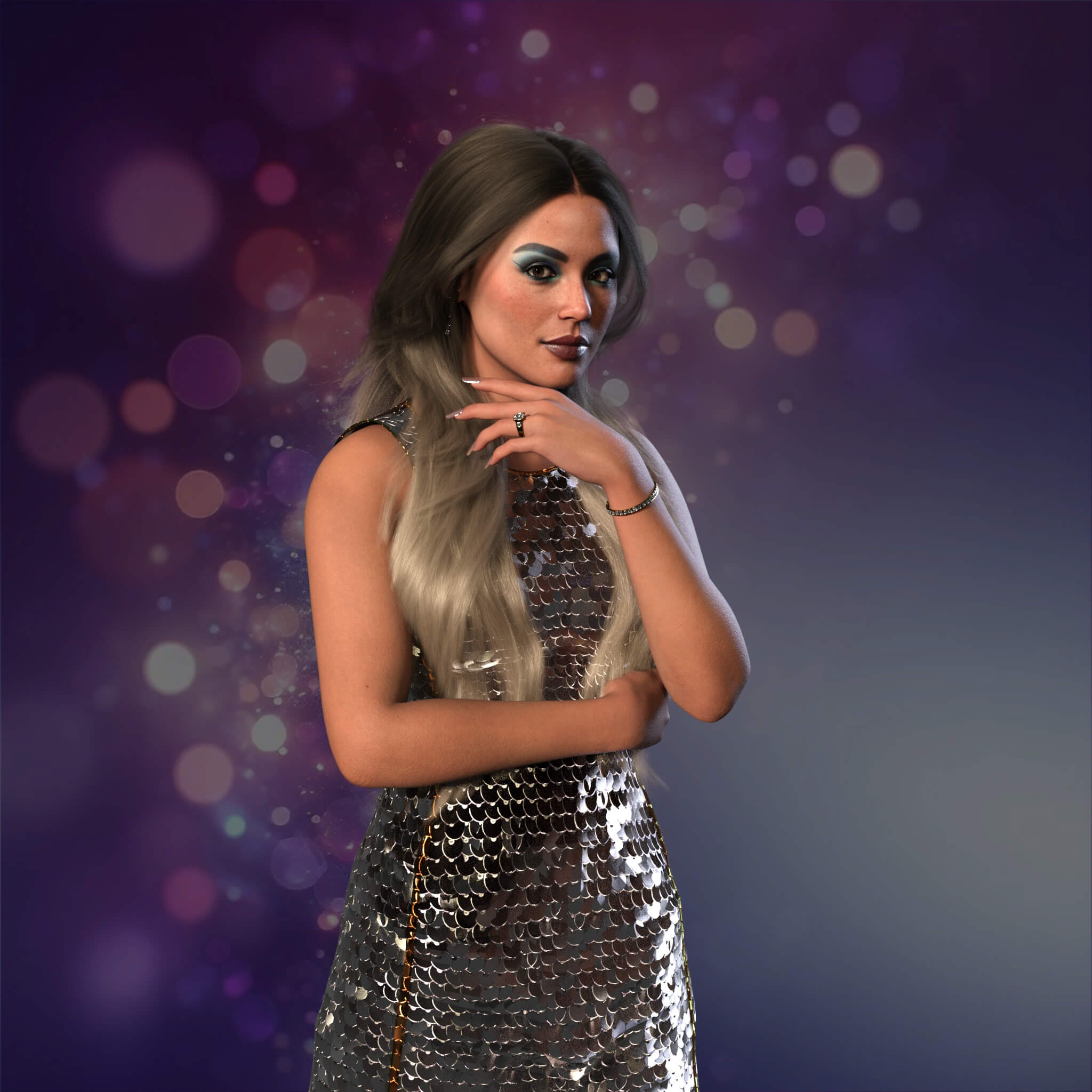 Nydia 3D Render, Digital Art by ANena Studios illustration