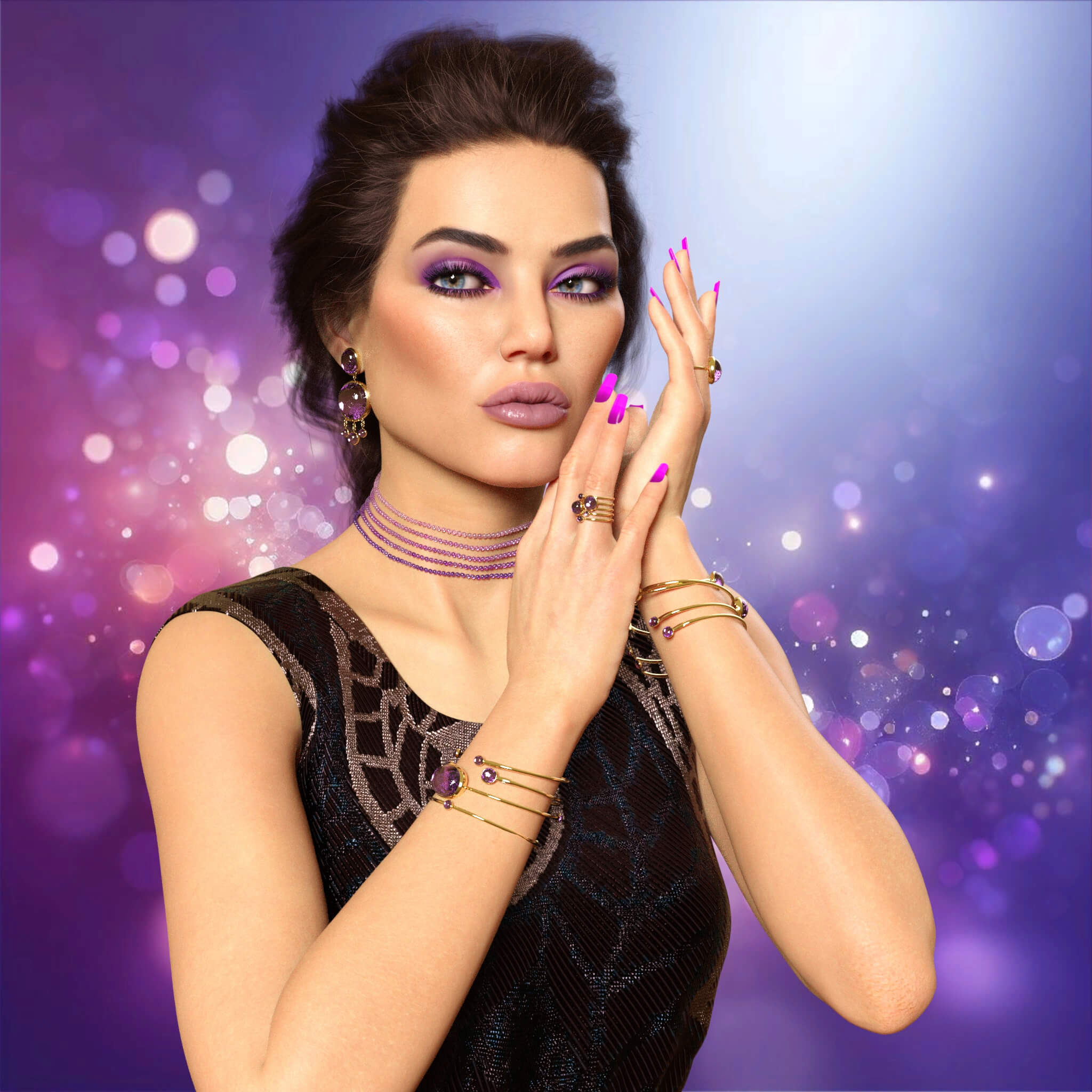 Oh, those Lips! 3D Render by ANena Studios illustration