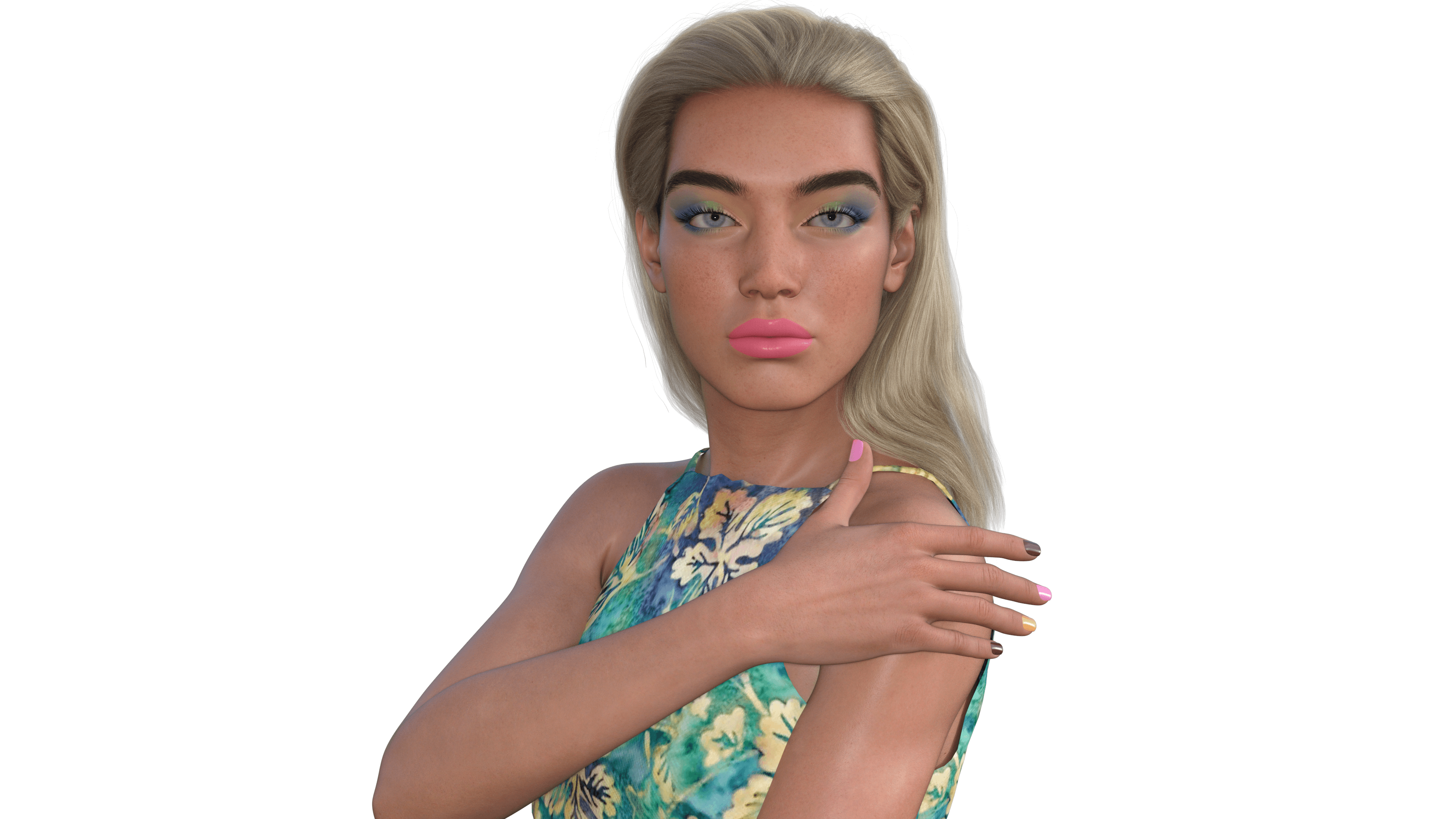 Thalia 3D Render, Digital Art by ANena Studios illustration