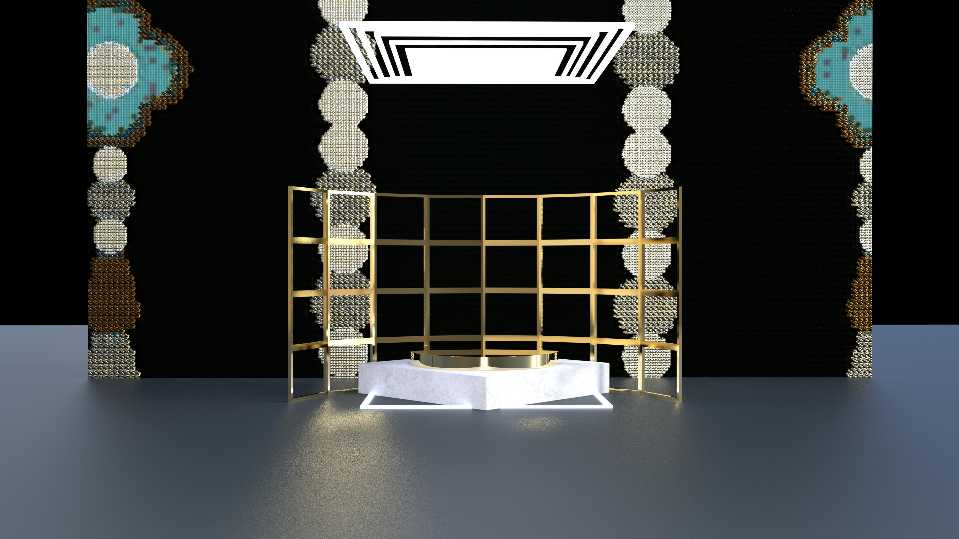 The Abstract Room 3D Render by ANena Studios illustration