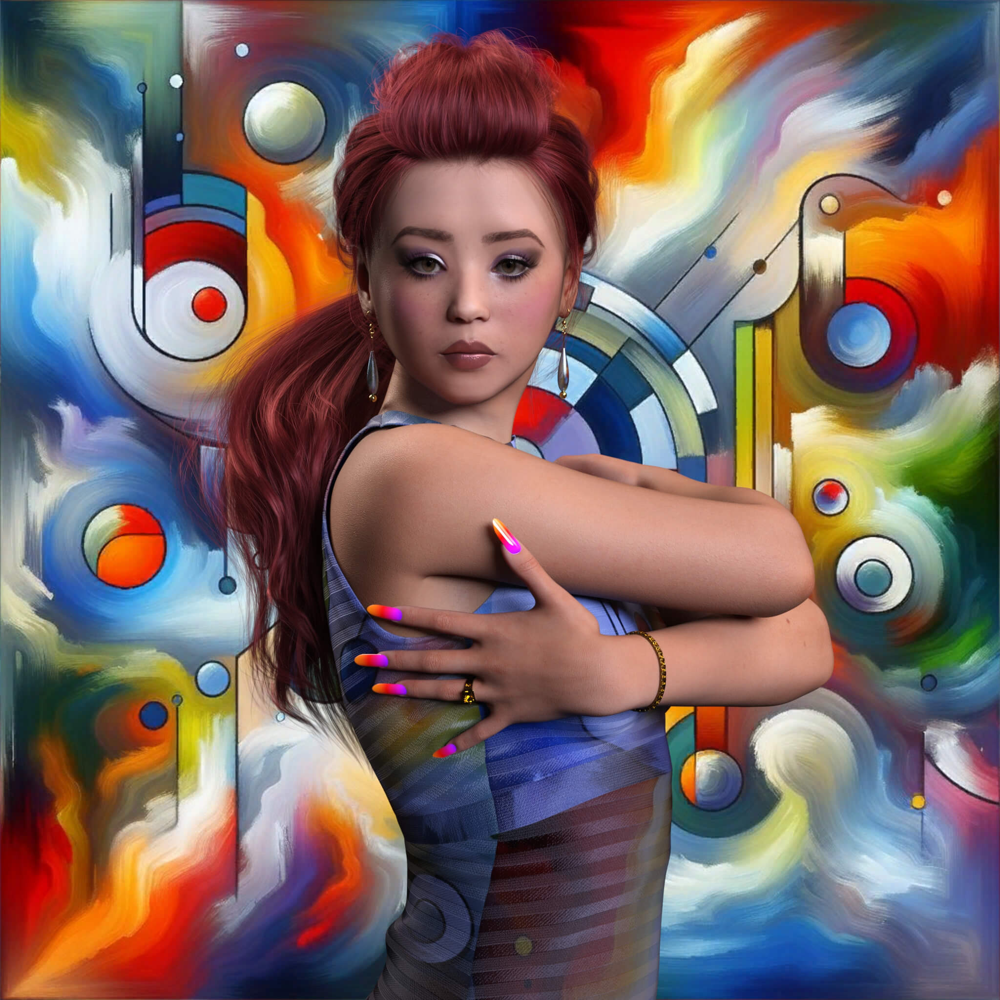 Tina 3D Render, Digital Art by ANena Studios illustration