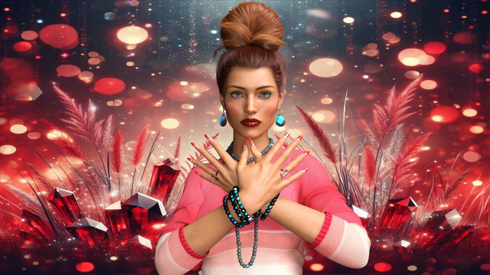 Lidea in The Ruby Palace by ANena Studios illustration | RenderHub ...