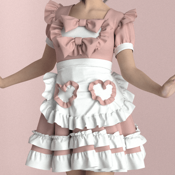 Lolita Dress 3D Render | RenderHub Gallery
