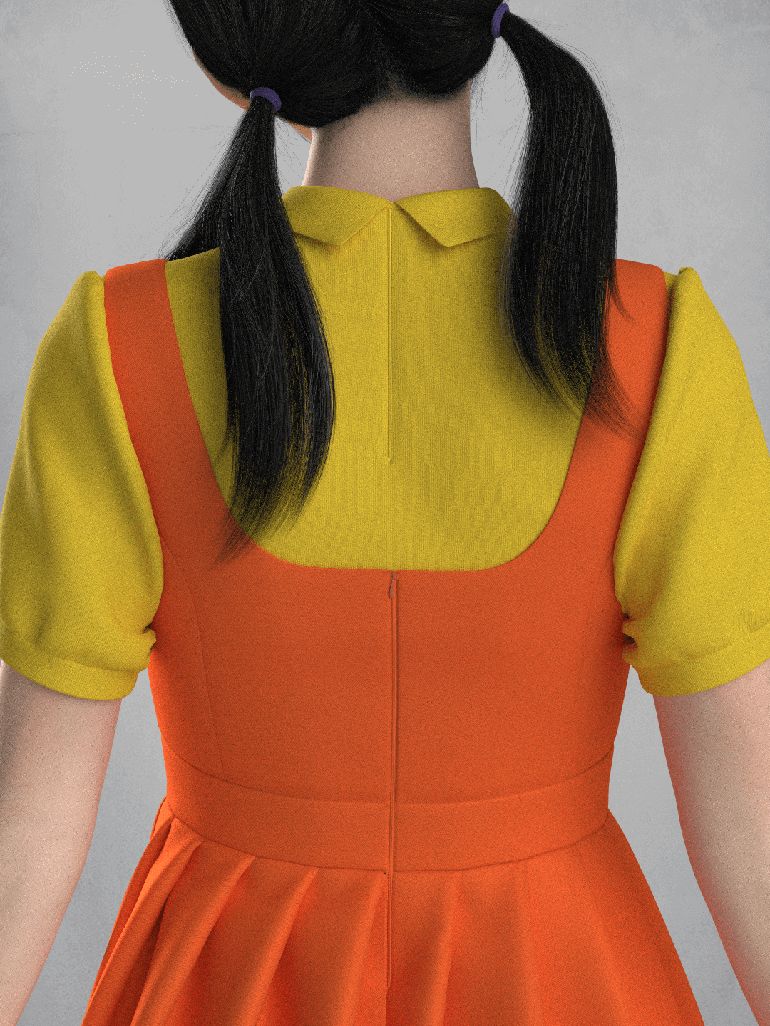 Squid Game Doll 3D Render, Digital Art by anescire