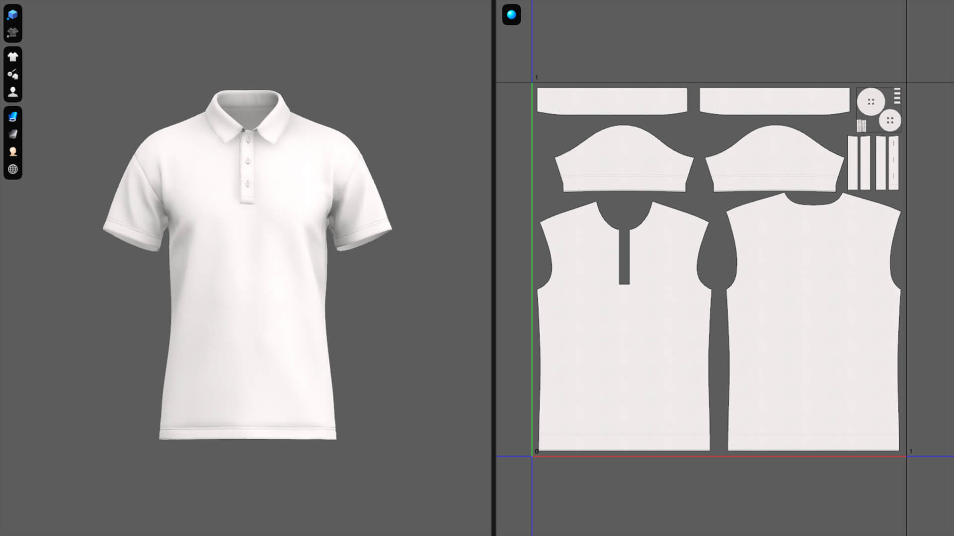 Men's Polo Shirt - 3D Model by anescire