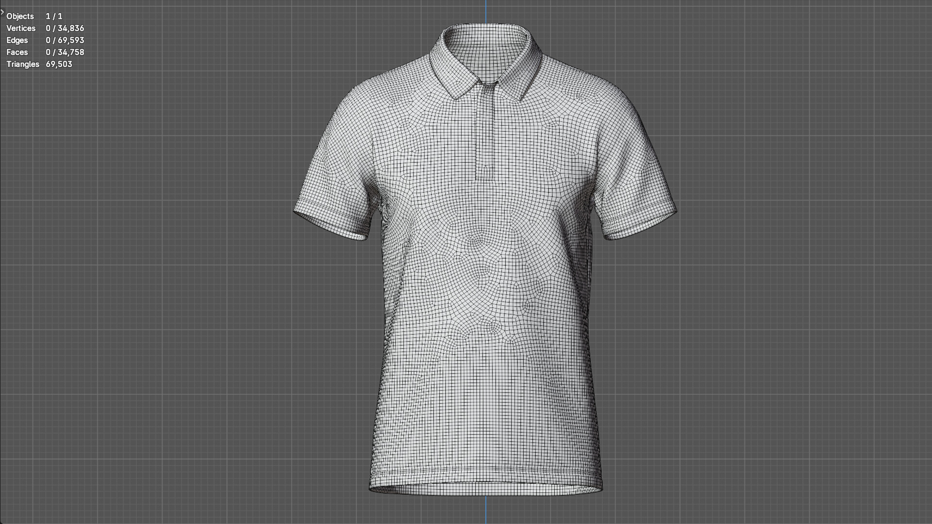 Men's Polo Shirt - 3D Model by anescire