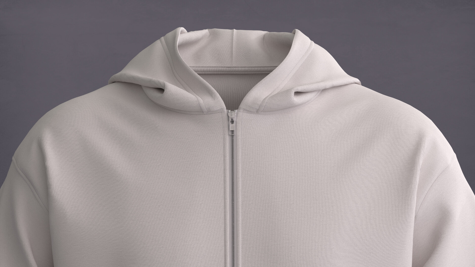 Men's Zip-Up Hoodie 3D Model by anescire