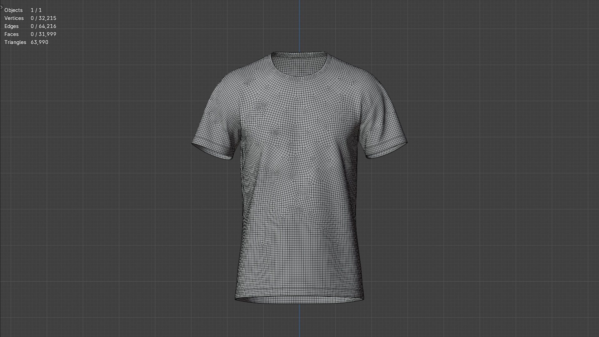 Men's T-Shirt 3D Model by anescire