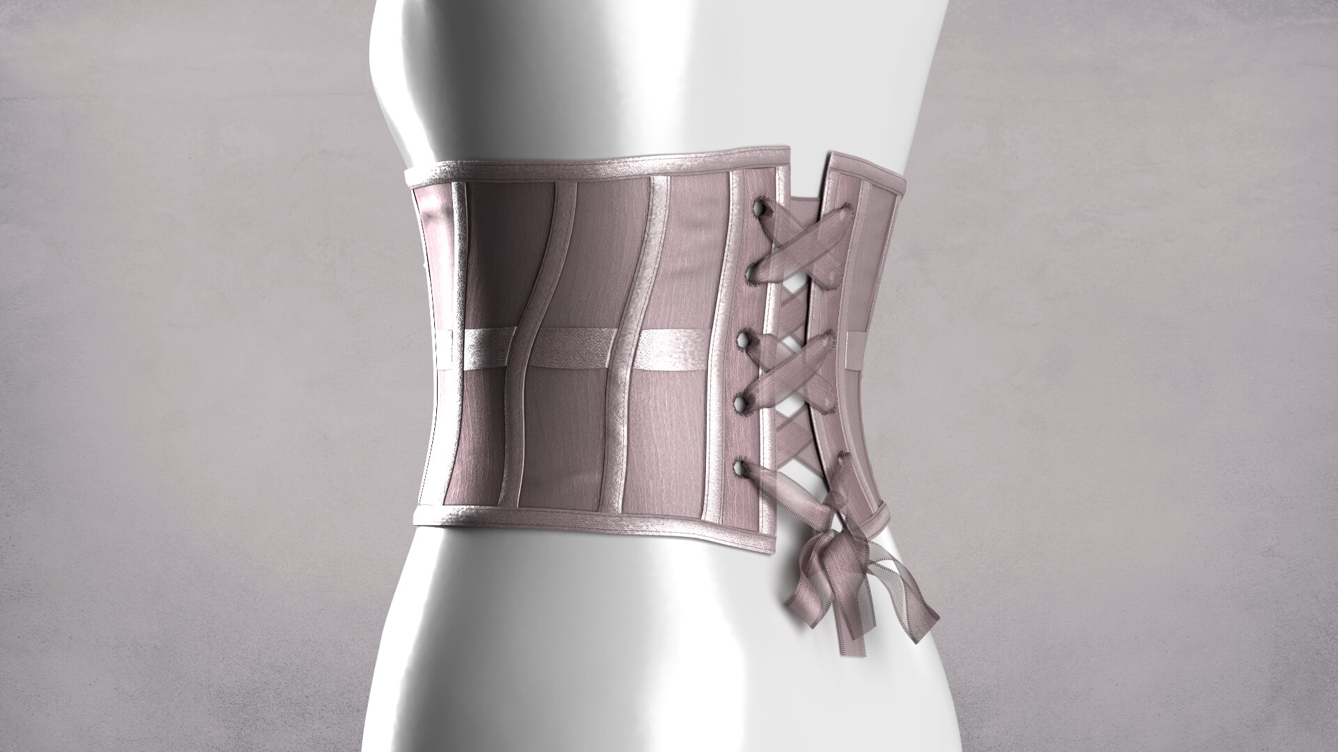 Underbust Corset 3D Model by anescire
