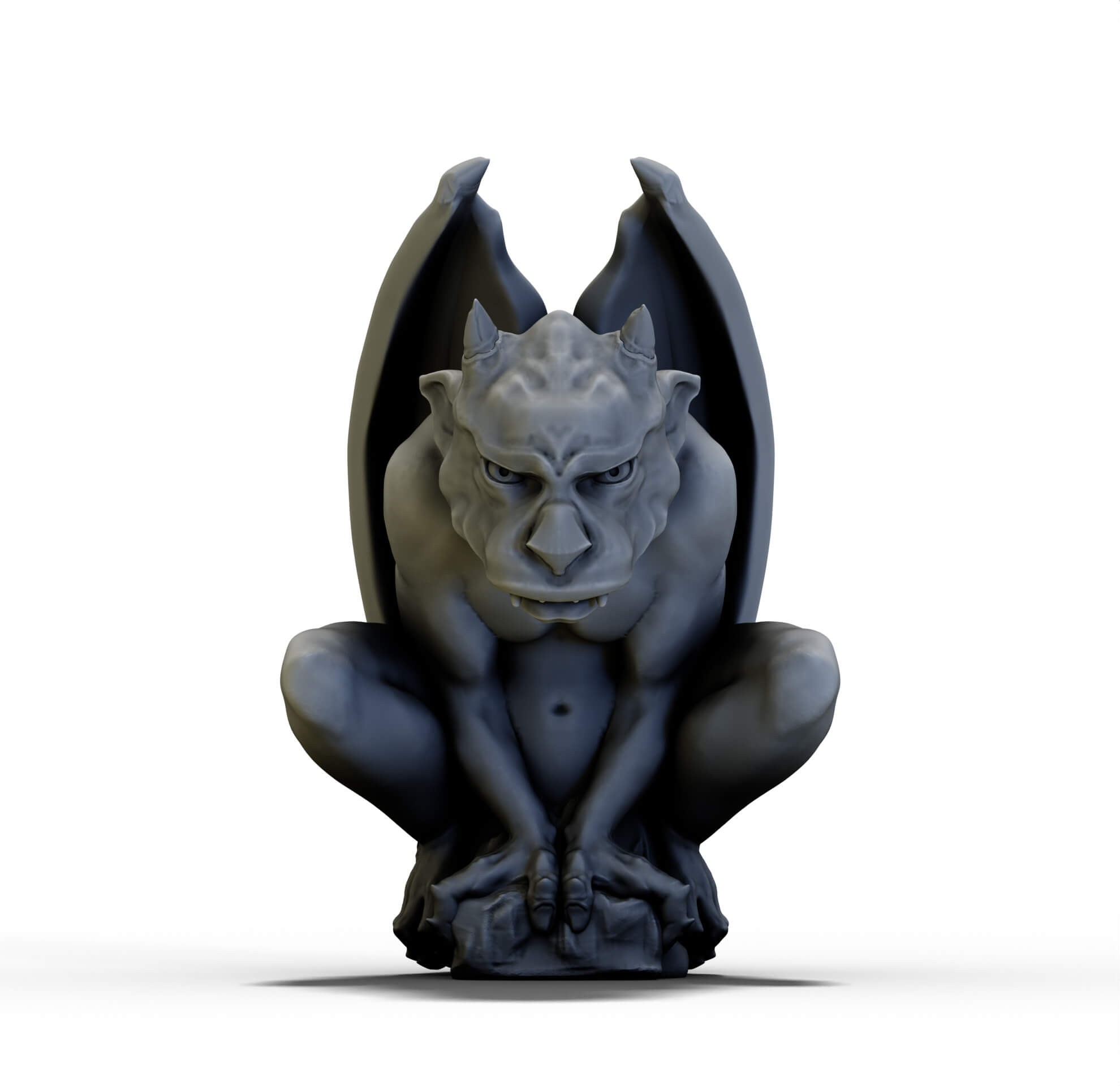 Gargoyle Sculpture - 3D Print Model by Anfelr