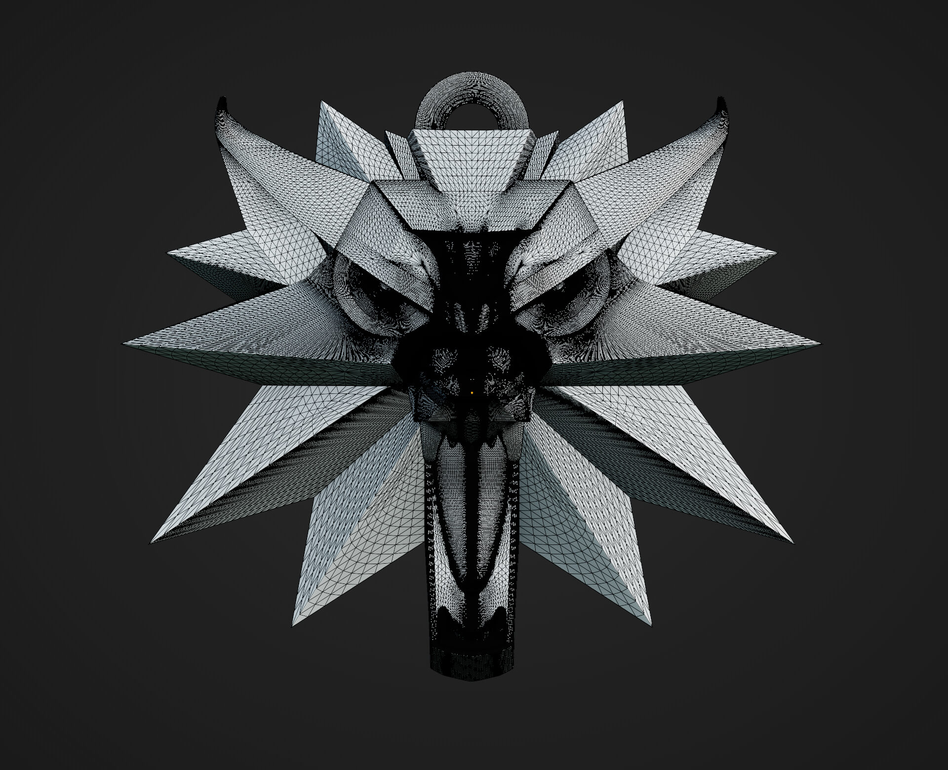 Witcher Wolf Necklace - 3D Print Model by Anfelr