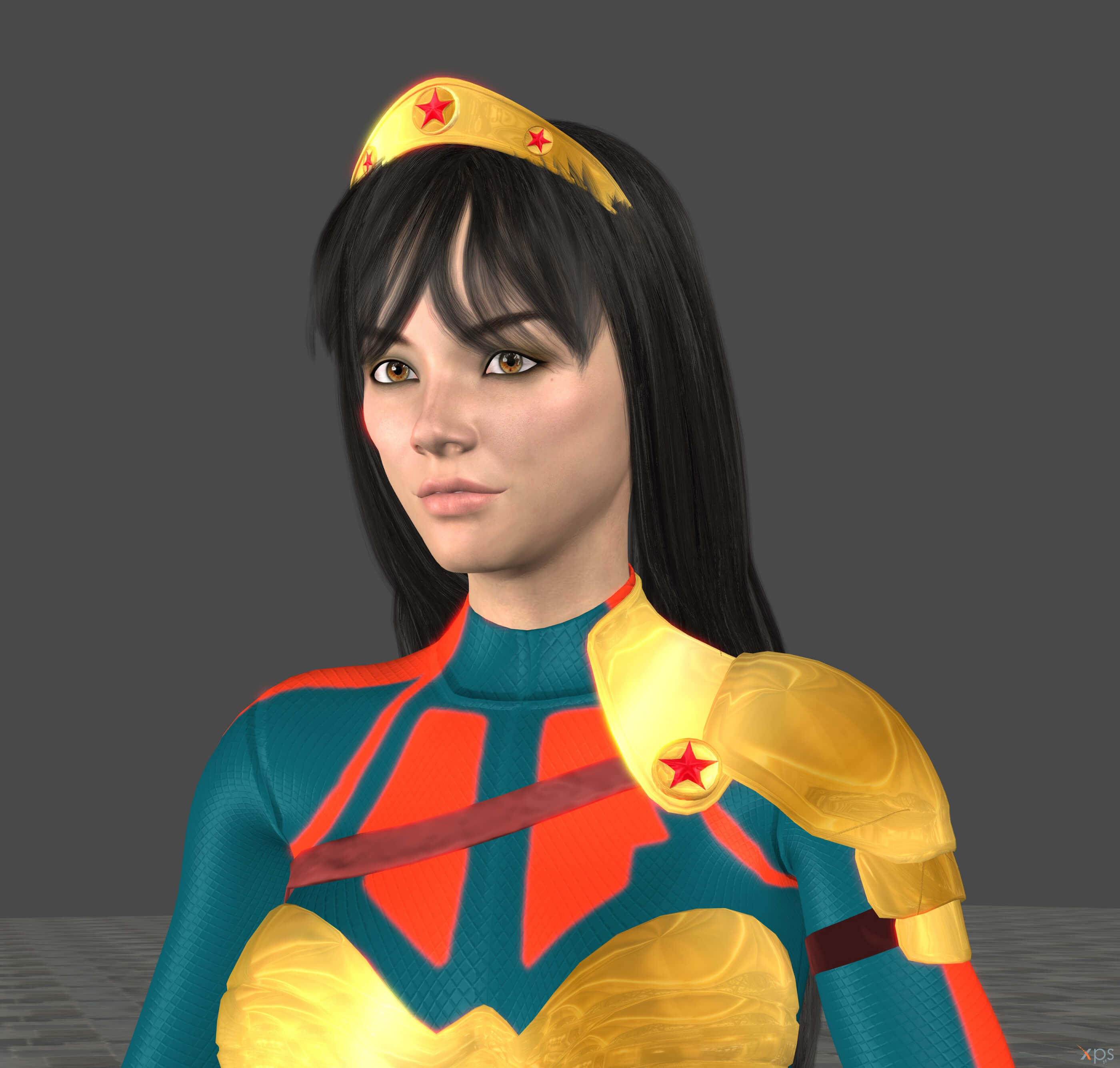 Yara Flor - Wonder Girl 3D Model by angel9021