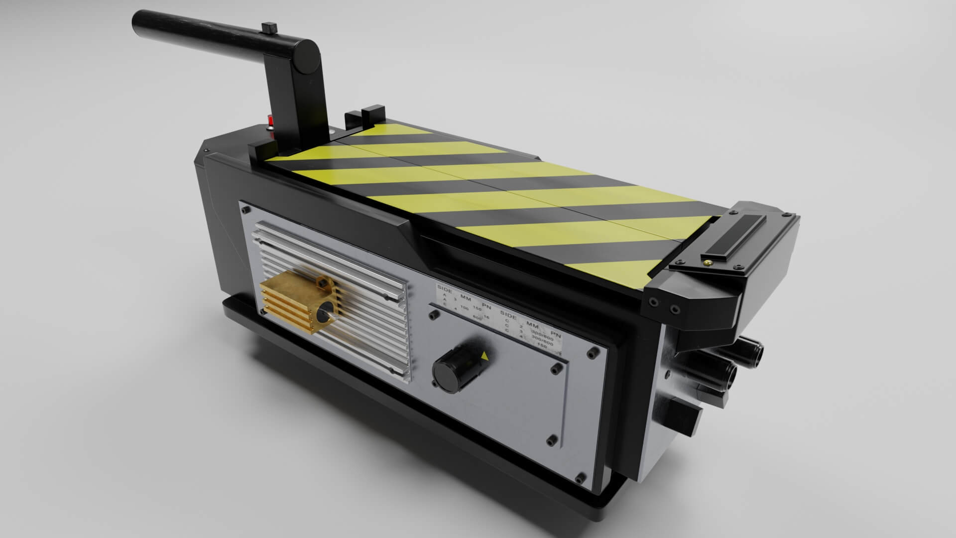 Ghostbuster Trap High Poly and Low Poly - 3D Model by angelus082