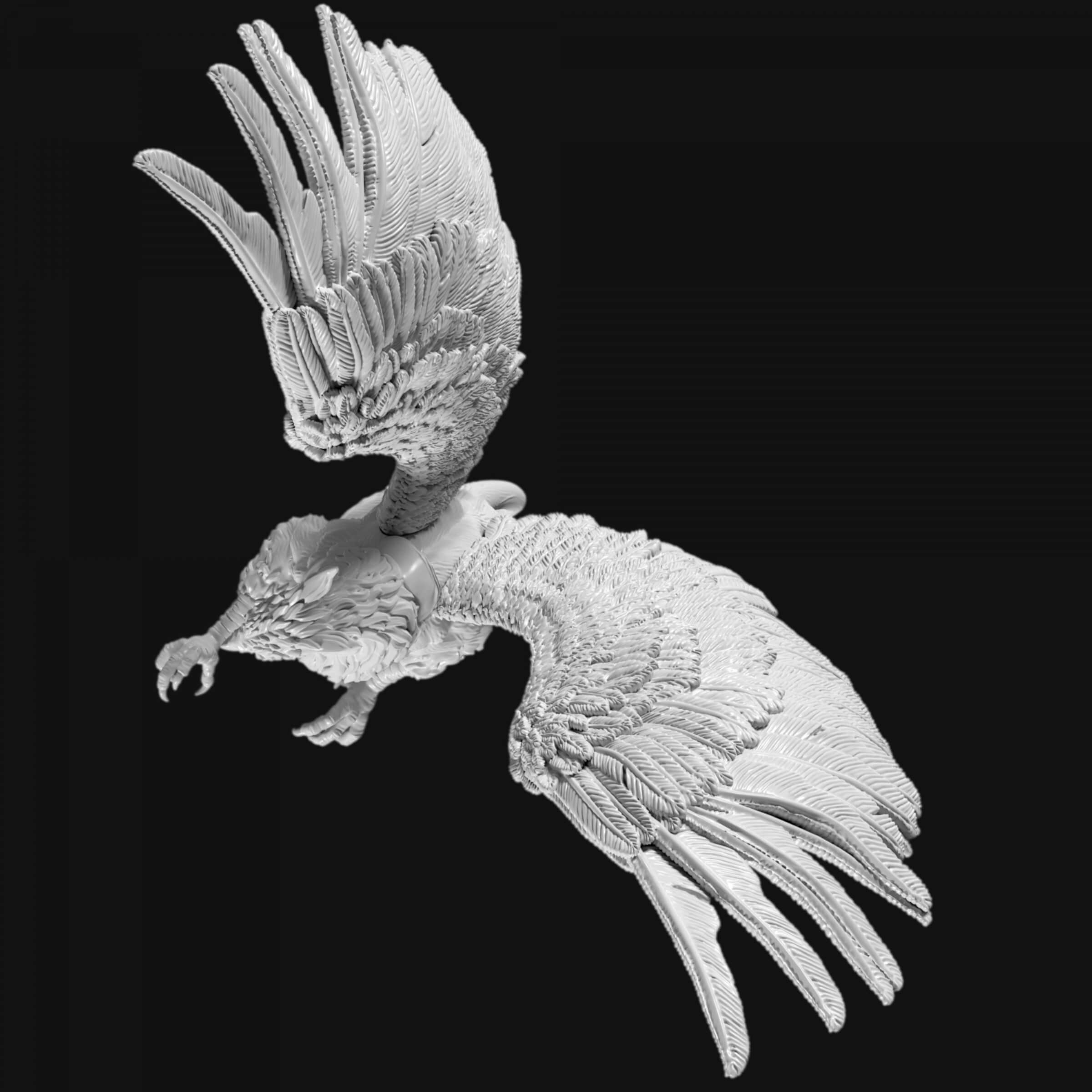 Gryphon Mythological Creature Figurine - 3D Model by AniFigs