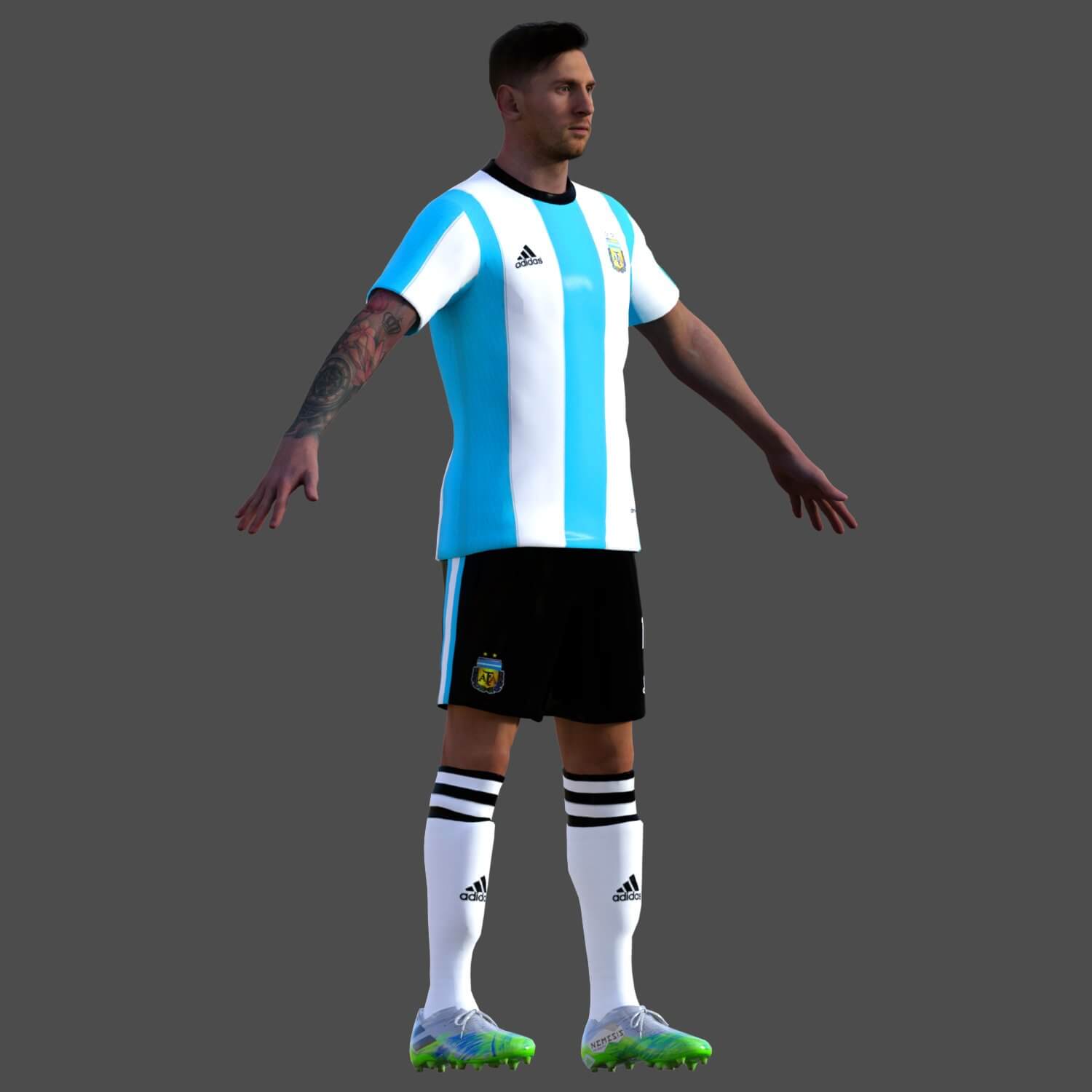 Lionel Messi - 3D Model by AniFigs