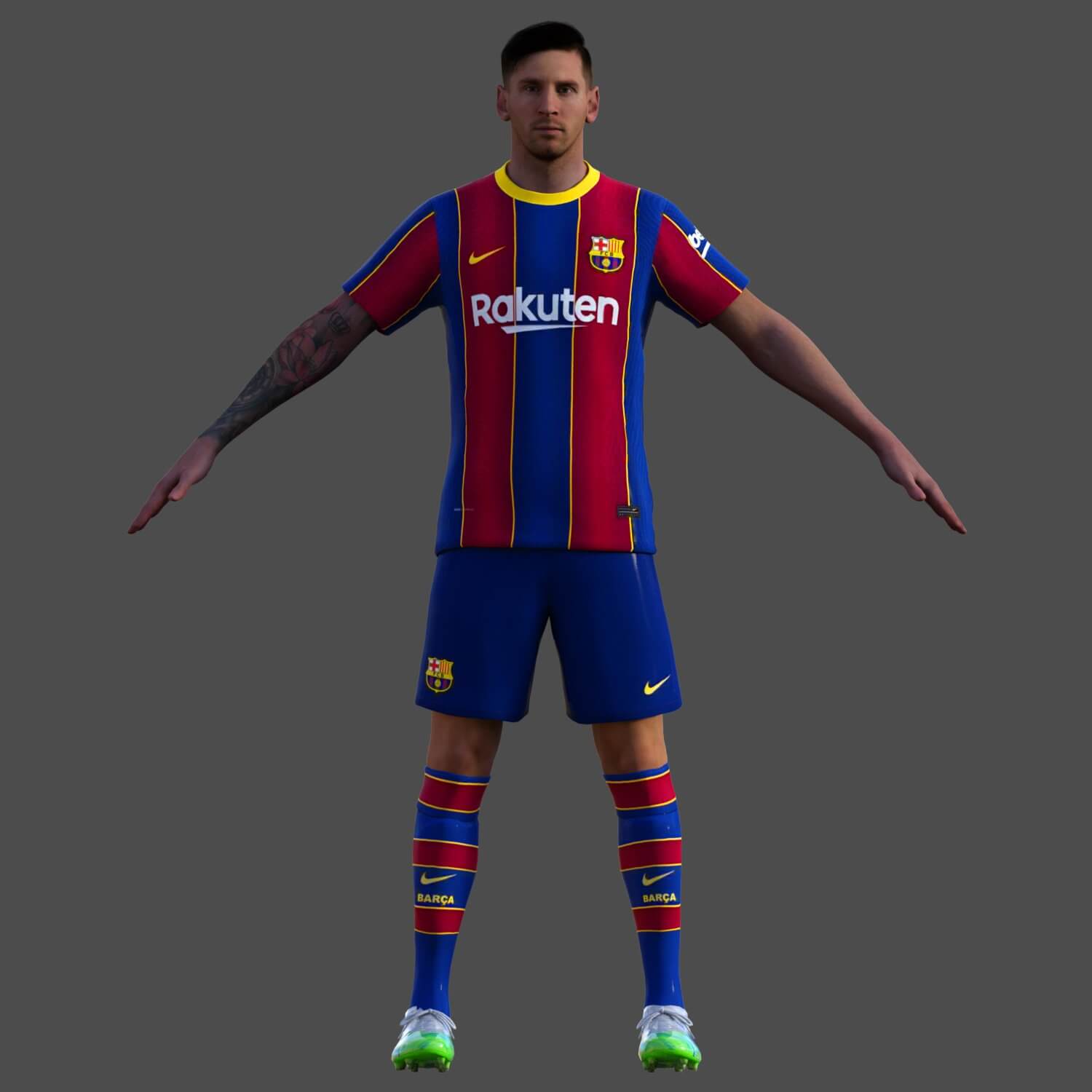 Lionel Messi - 3D Model by AniFigs