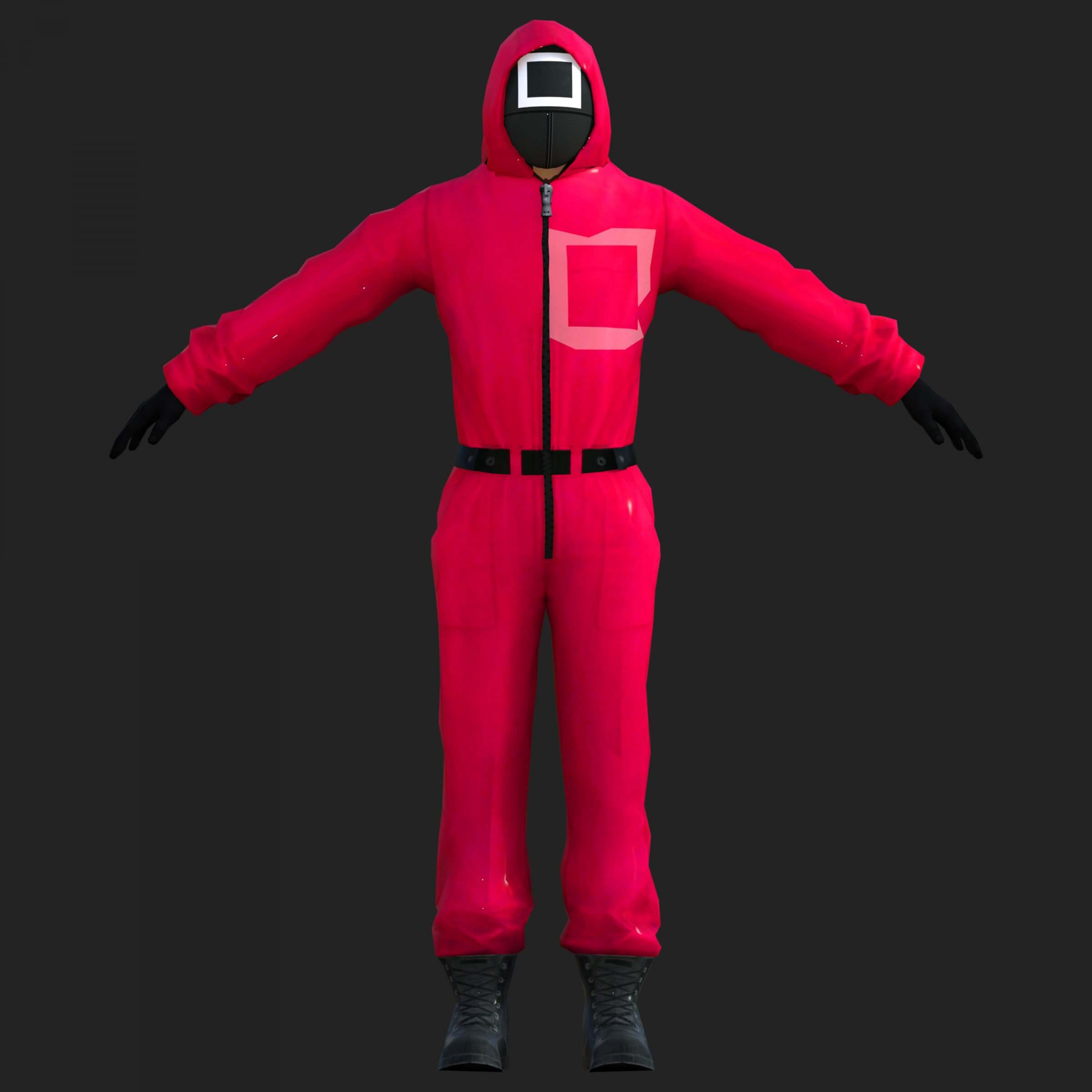 Squid Game Masked Man - 3D Model by AniFigs