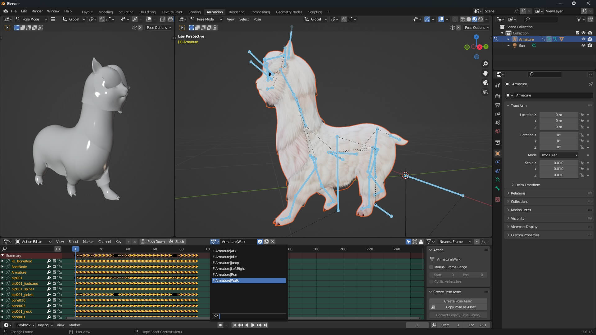 Alpaca-A2-Animated 3D Animation by Animated3d