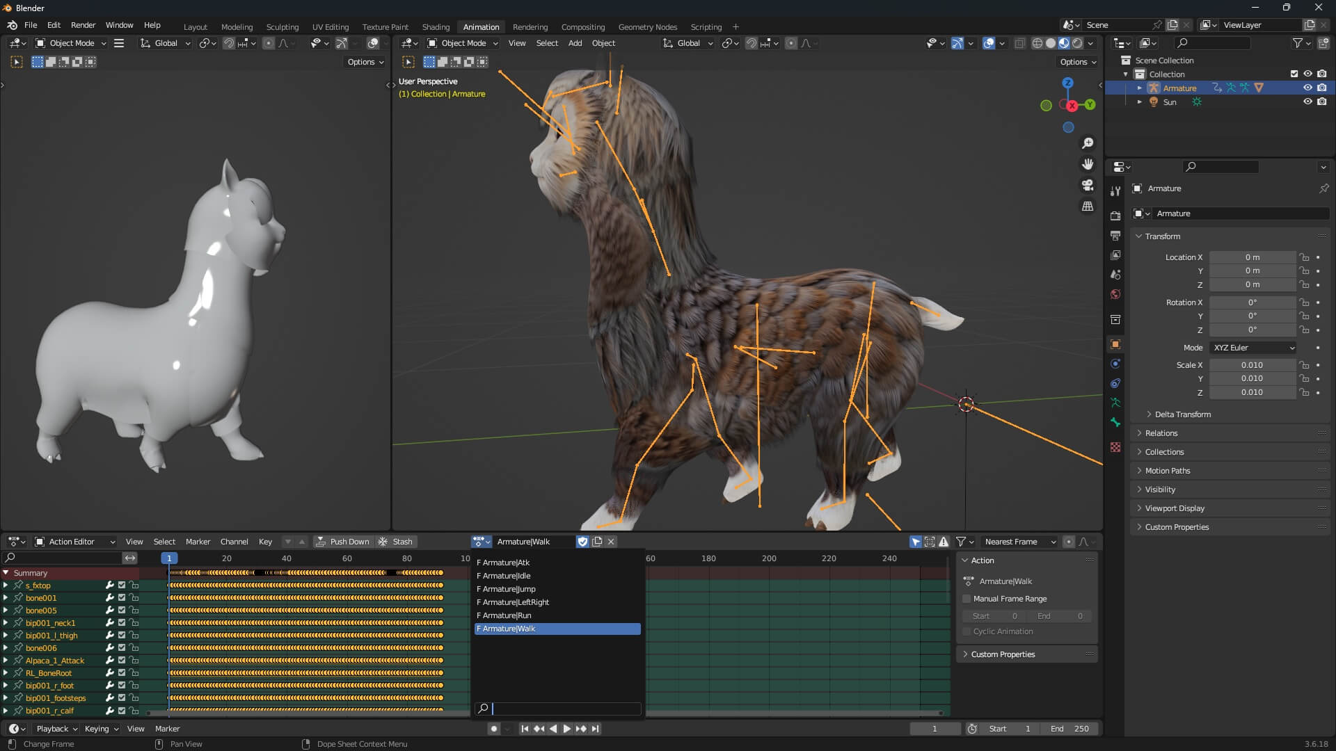 Alpaca-A3-Animated 3D Animation by Animated3d